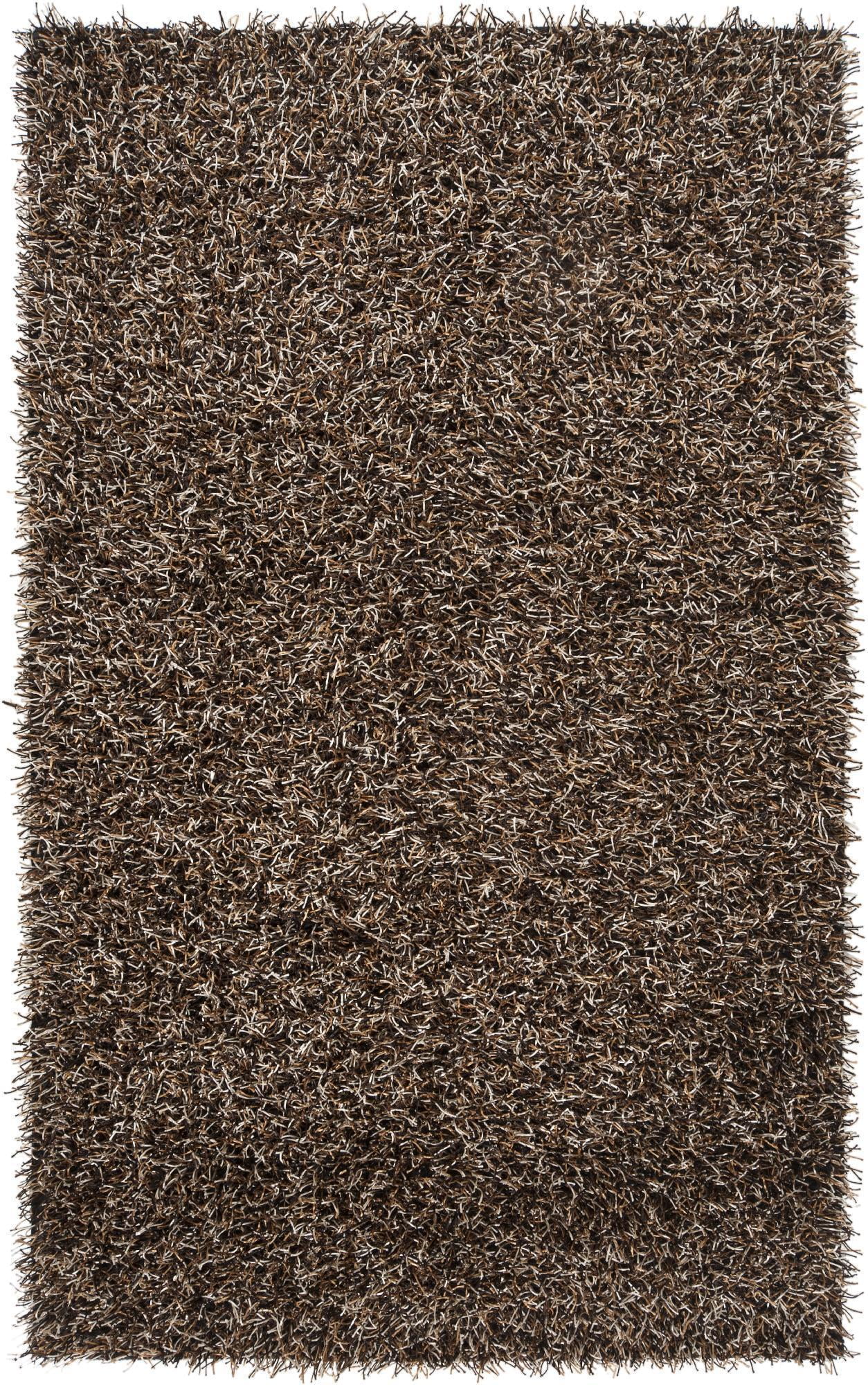 Mark&Day Area Rugs, 2x3 Rockdale Modern Shag Dark Brown Area Rug, Brown ...