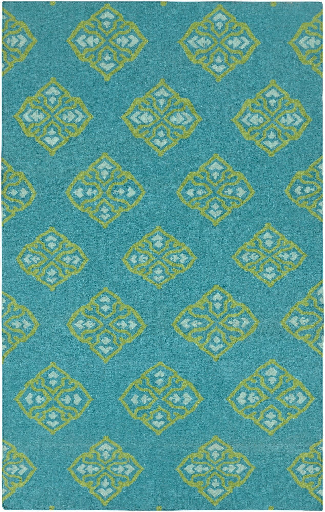 Mark&Day Wool Rugs, 2x3 Sellingen Modern Teal Area Rug, Green Carpet ...