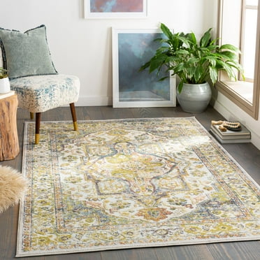 Mark&Day Washable Area Rugs, 2x3 Edmond Traditional Denim Area Rug (2 ...