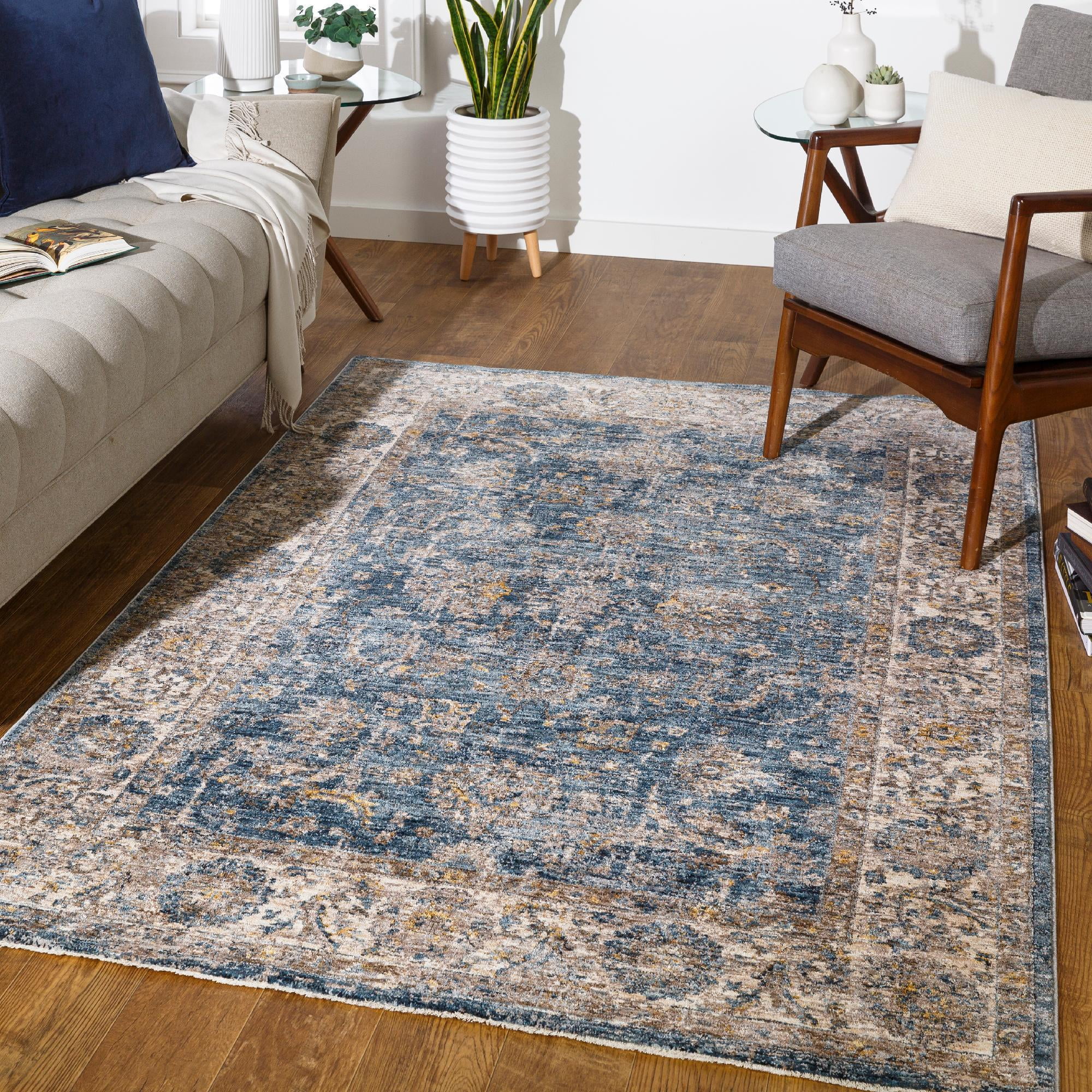 Mark&Day Area Rugs, 2x4 Chicago Heights Traditional Teal Area Rug (2'7 ...