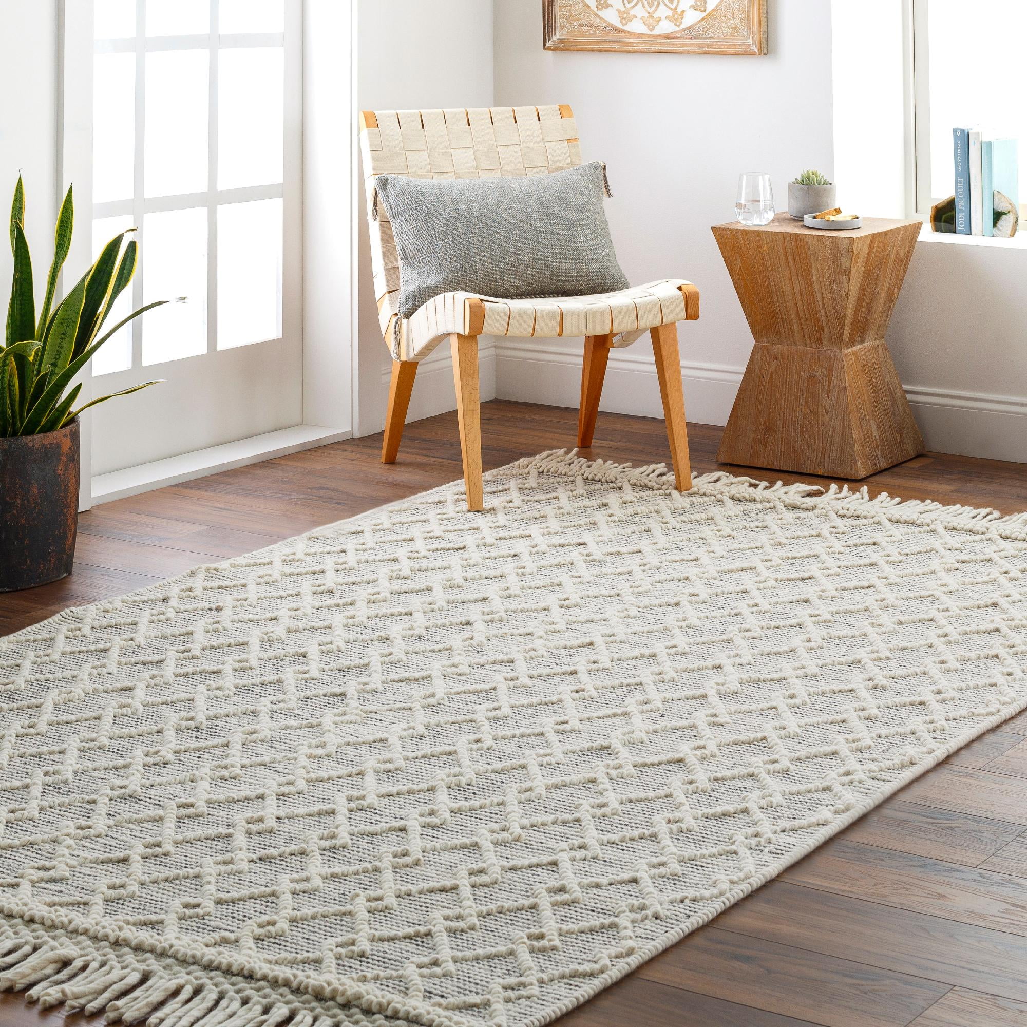 Mark&Day Area Rugs, 2x4 Corbin Cottage Gray Area Rug, Grey Beige Carpet ...