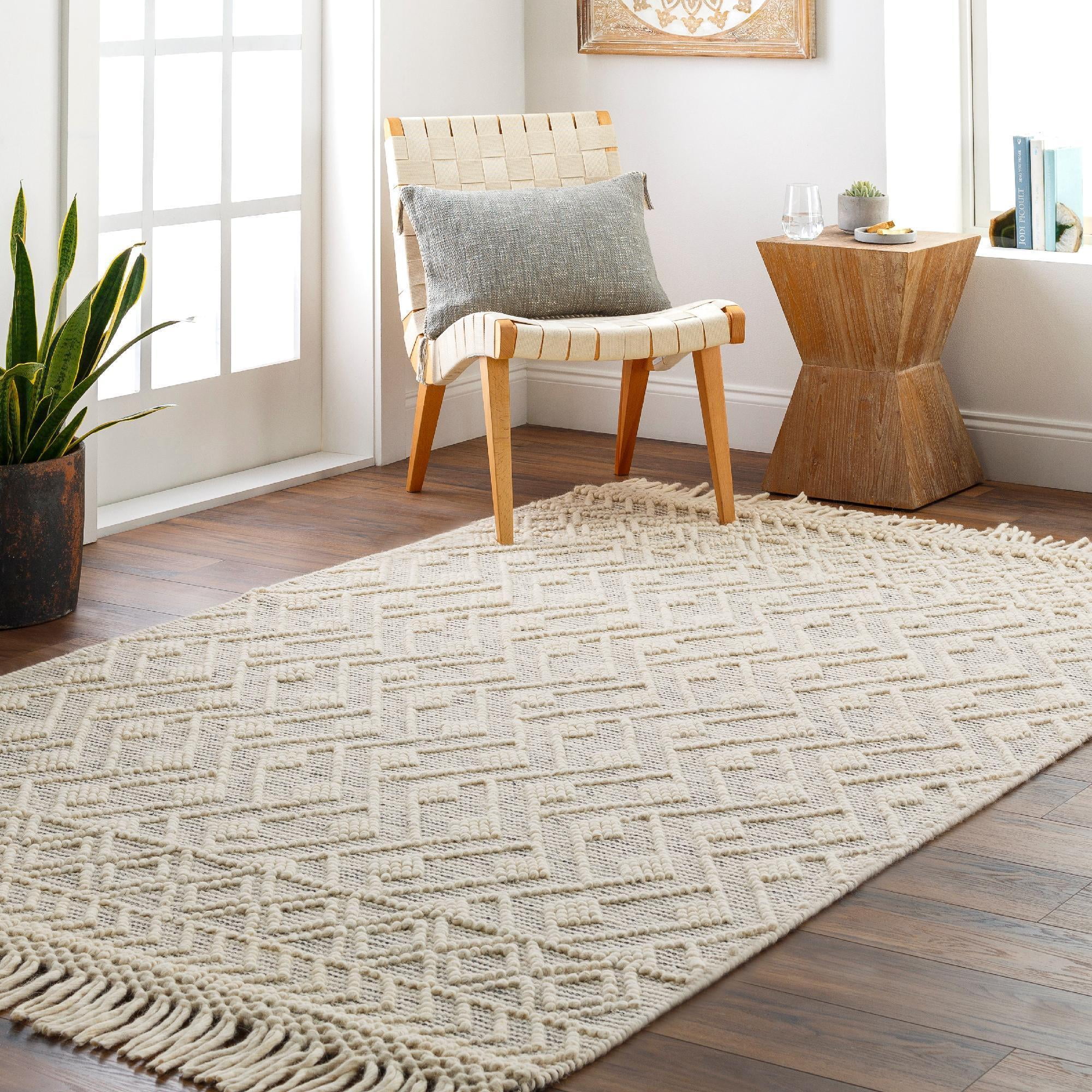 Mark&Day Area Rugs, 2x4 Corwin Cottage Gray Area Rug, Grey Beige Carpet ...