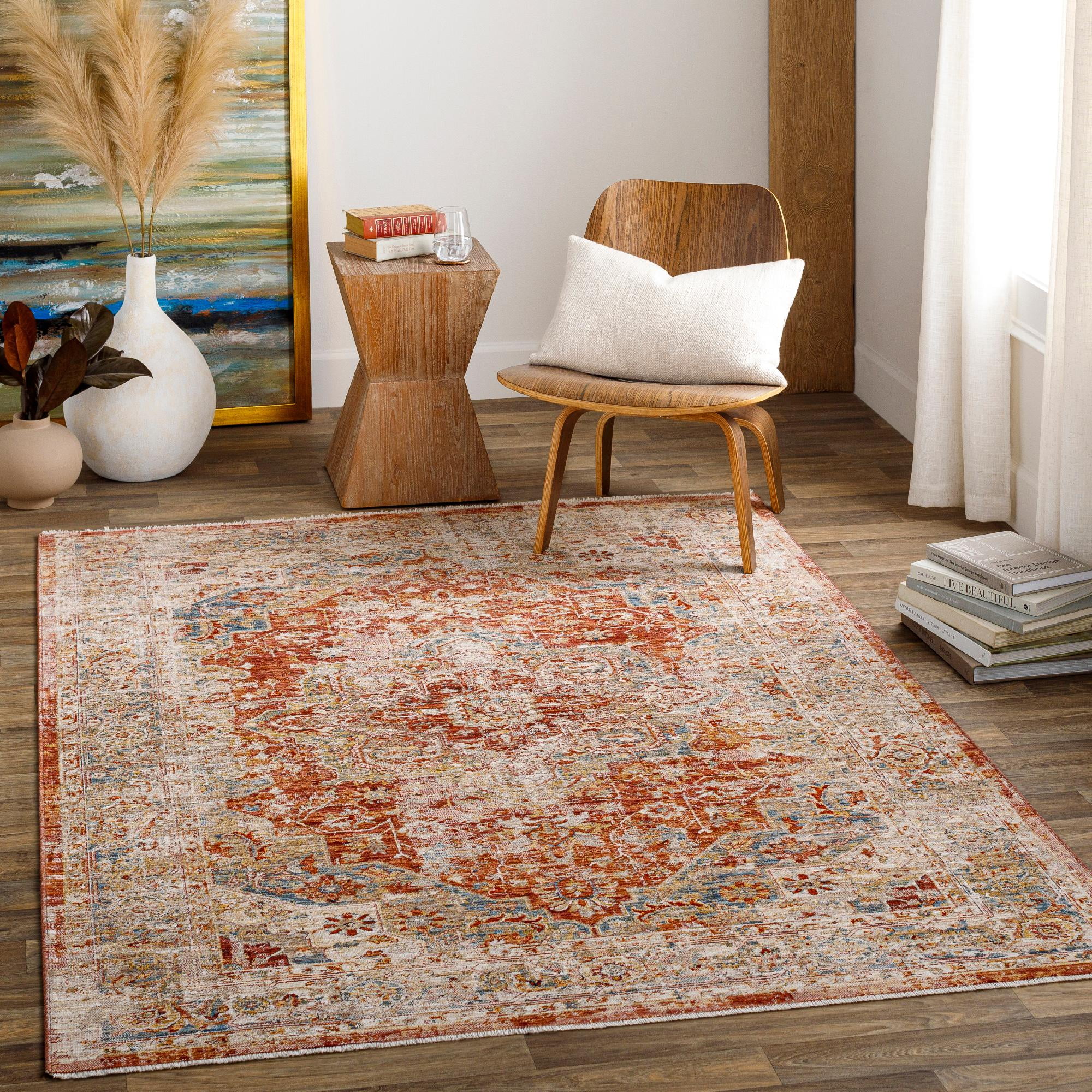 Mark&Day Area Rugs, 2x4 Harcourt Traditional Burgundy Area Rug (2'7" x ...