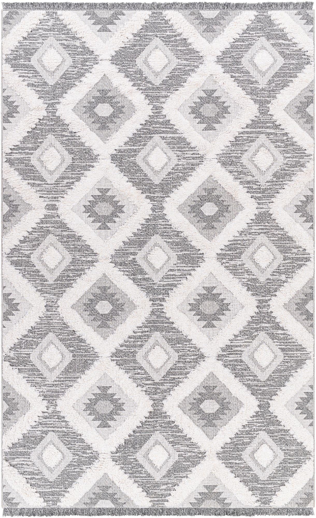 Mark&Day Area Rugs, 2x4 Moran Rustic Light Gray Area Rug (2'1" x 3'9 ...