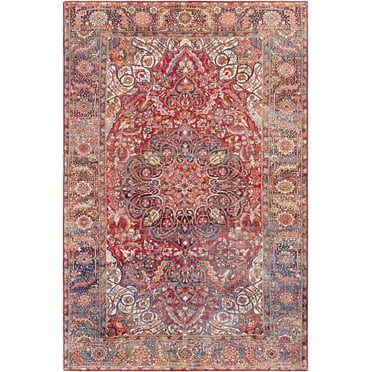 Mark&Day Area Rugs, 8x10 Kreijl Traditional Bright Orange Area Rug (7 ...
