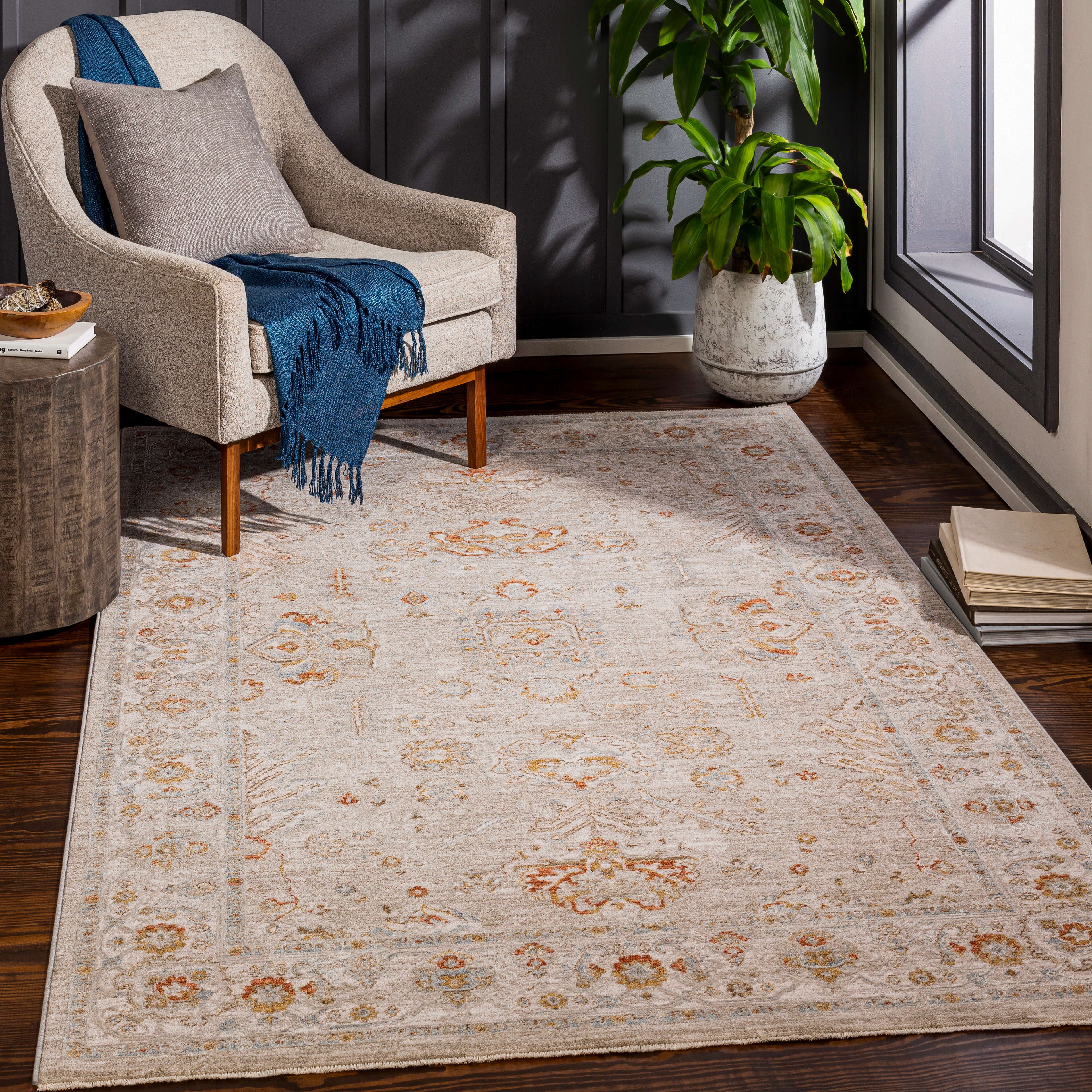 Mark&Day Area Rugs, 3x4 Schiphol Traditional Beige Area Rug, Green ...