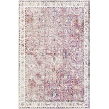 "Mark&Day 5x7 Midwoud Traditional Blush Area Rug, Washable, Bedroom ...