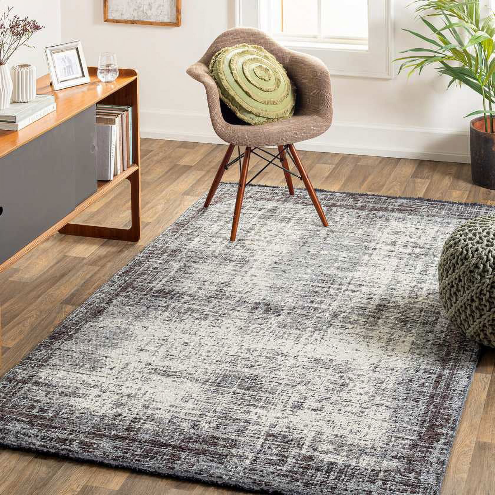 Mark&Day Area Rugs, 2x7 Ampelikou Modern Gray Runner Area Rug (2'6" x 7 ...