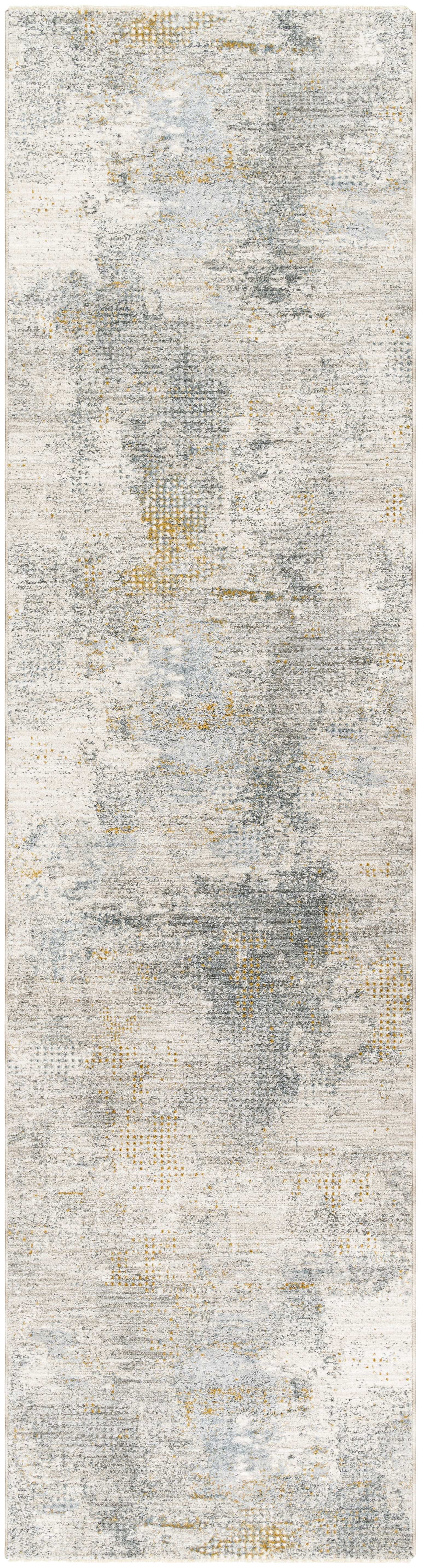 Mark&Day Area Rugs, 2x7 Kristofer Modern Medium Gray Light Gray Runner ...