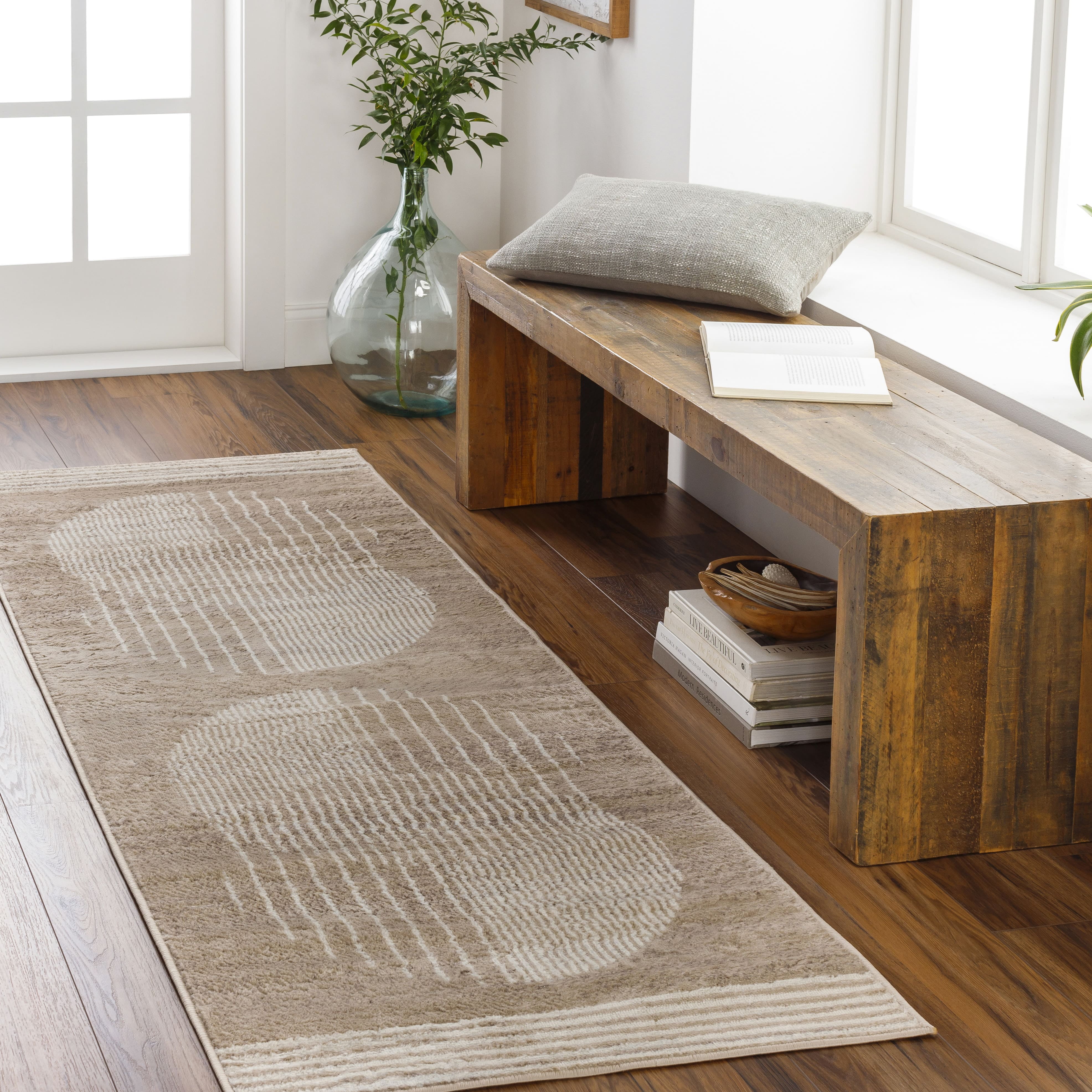 Mark&Day Area Rugs, 2x7 Lakin Modern Brown Runner Area Rug (2'7" x 7'3 ...