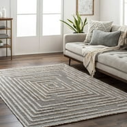Mark&Day Wool Area Rugs, 5x6 Eckville Traditional Ivory Custom Shape ...