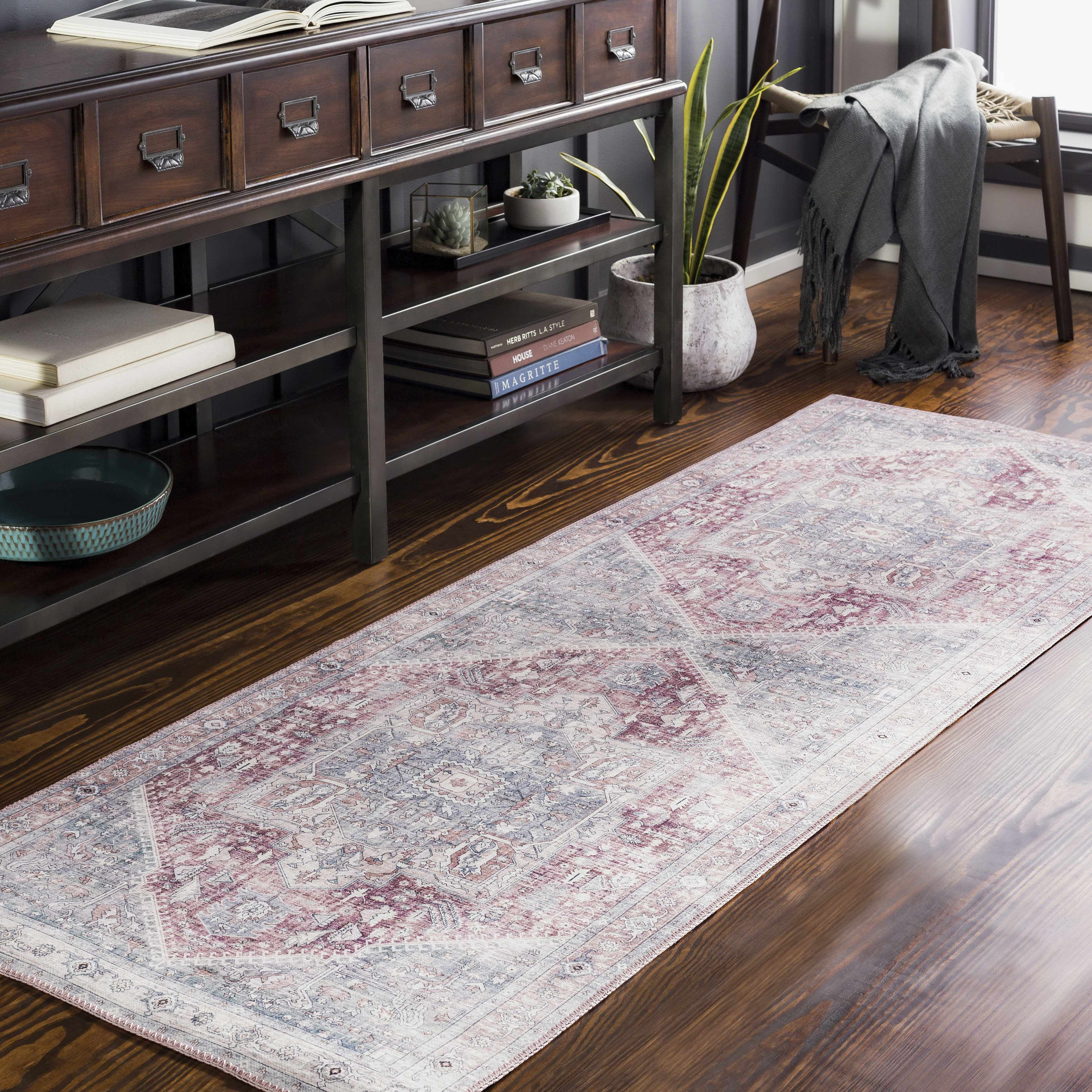 Mark&Day Area Rugs, 2x7 Maasdriel Traditional Rose Runner Area Rug ...