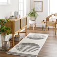 Mark&Day Area Rugs, 3x7 Neerbosch Modern Light Gray Runner Area Rug ...