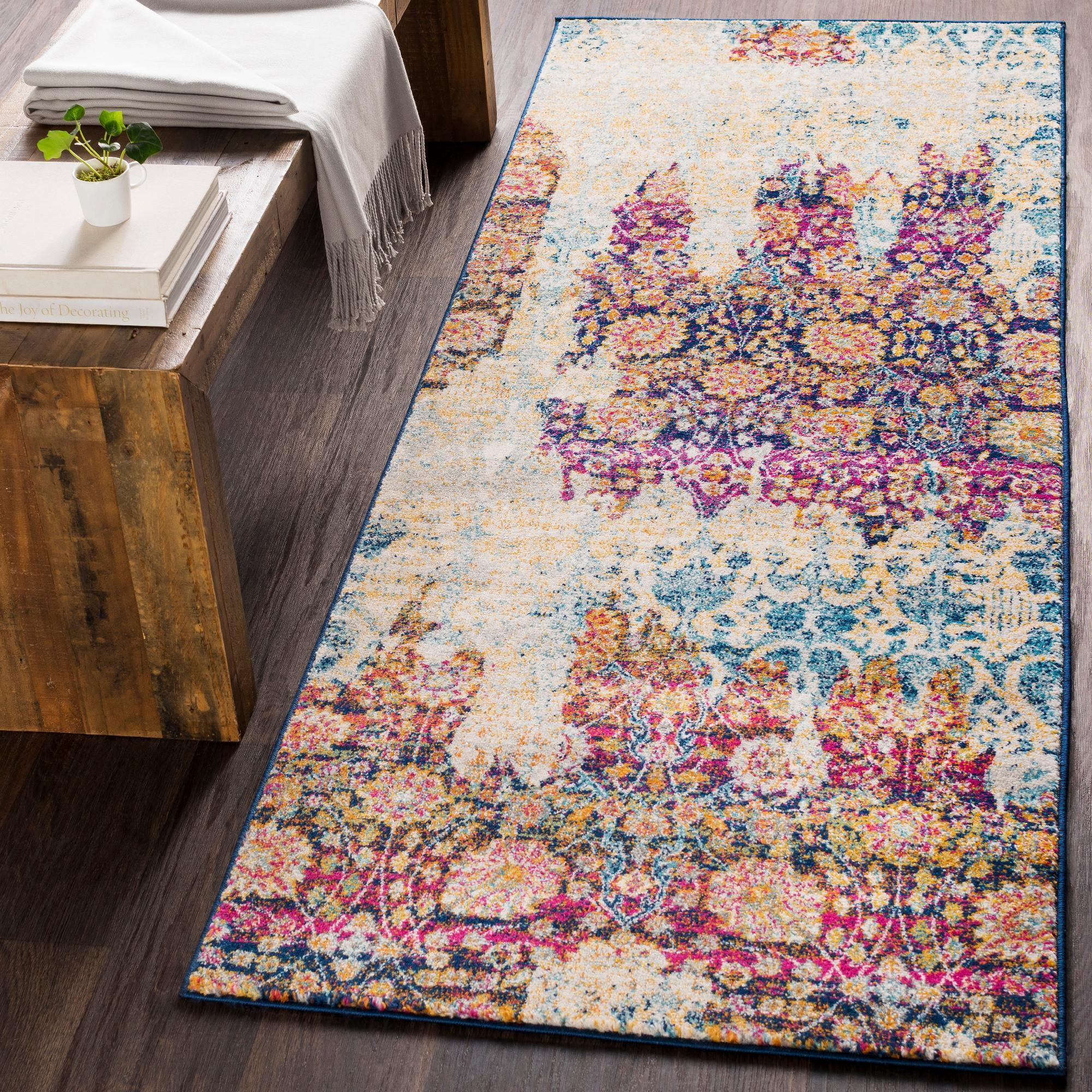 Mark&Day Area Rugs, 3x7 Raleigh Traditional Burnt Orange Runner Area ...