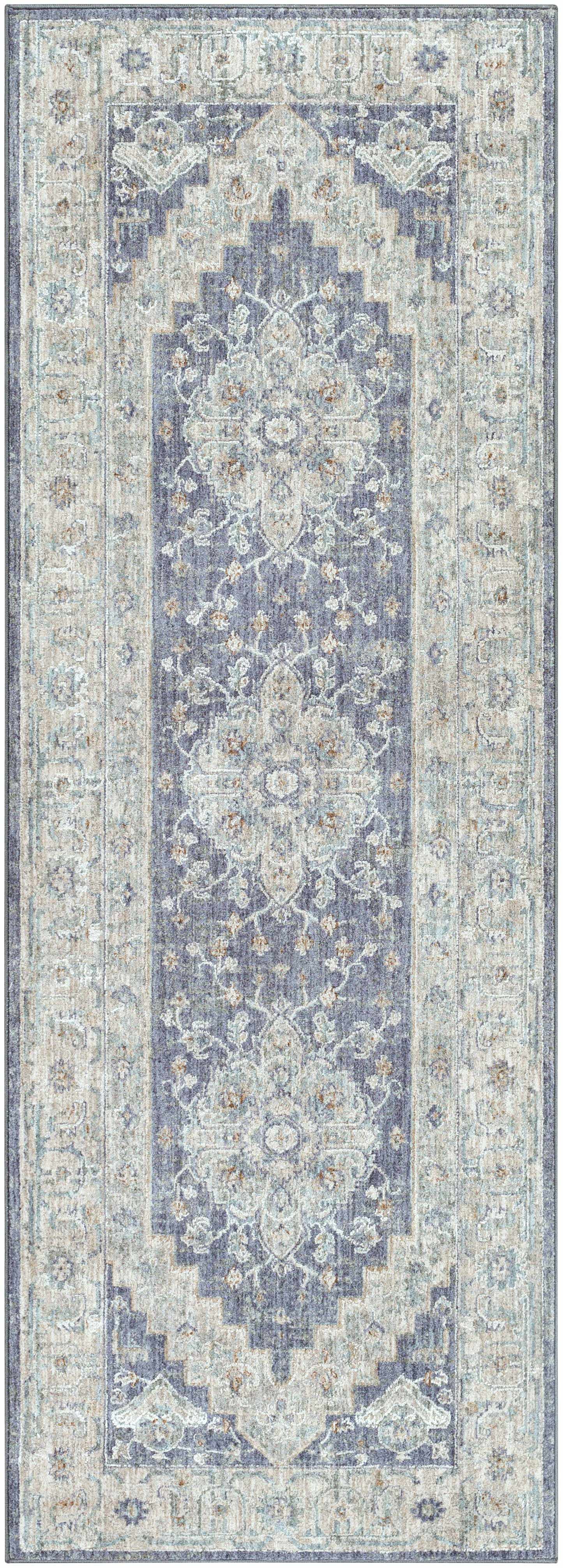 Mark&Day Area Rugs, 2x7 Schardam Traditional Charcoal Runner Area Rug ...