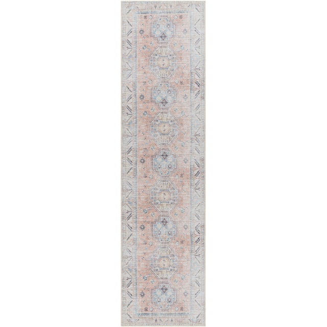 Mark&Day Area Rugs, 2x7 Stafford Traditional Peach Runner Area Rug (2'7 ...