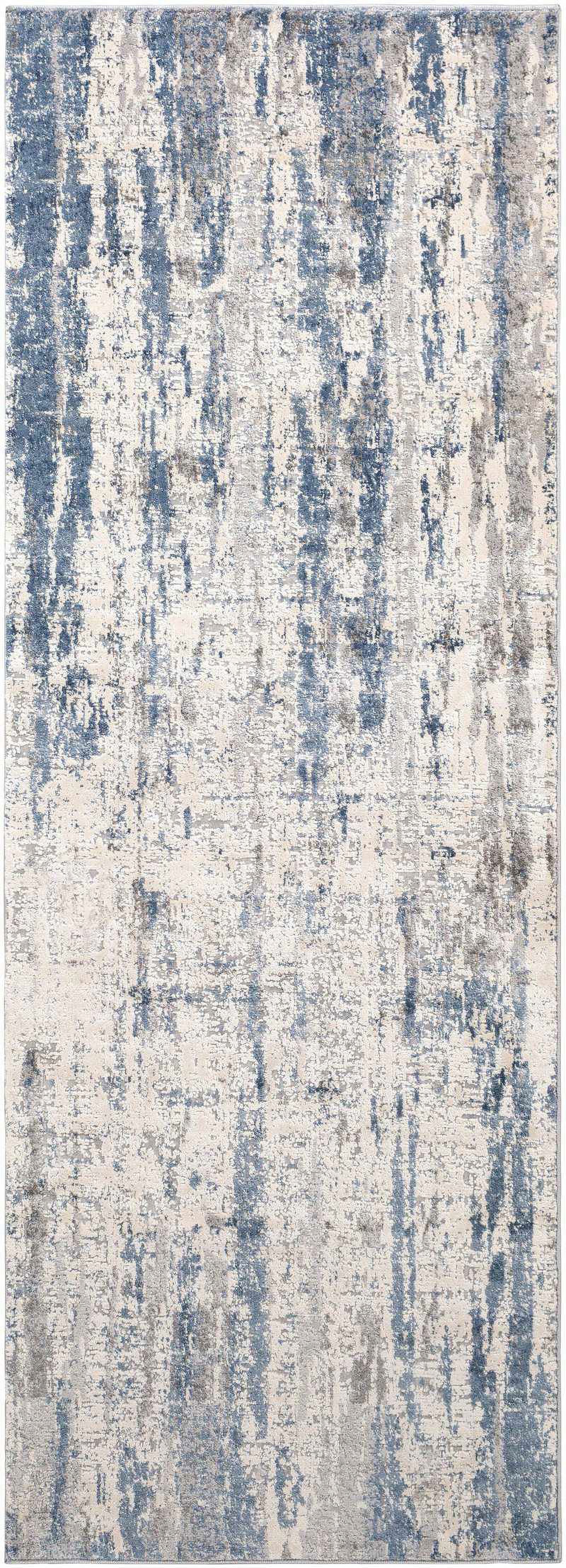 Mark&Day Area Rugs, 2x7 Terheijl Modern Denim Runner Area Rug (2'7" x 7 ...