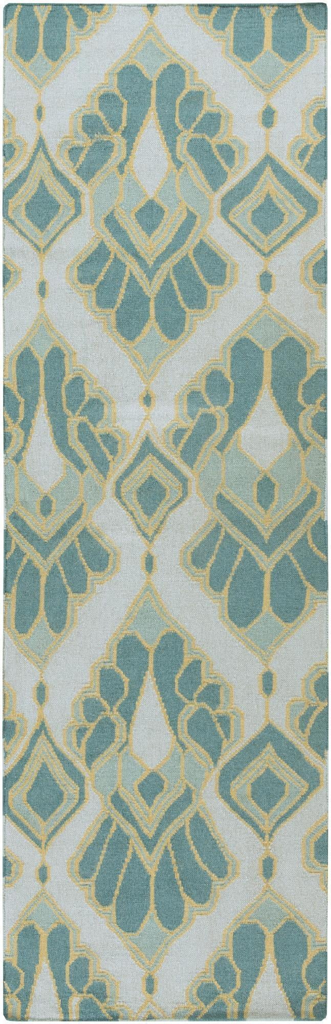 Mark&Day Area Rugs, 2x8 Adeline Global Teal Runner Area Rug (2'6" x 8 ...
