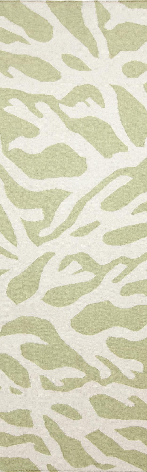 Mark&Day Wool Rugs, 2x8 Blanca Coastal Lime Runner Area Rug, Green ...