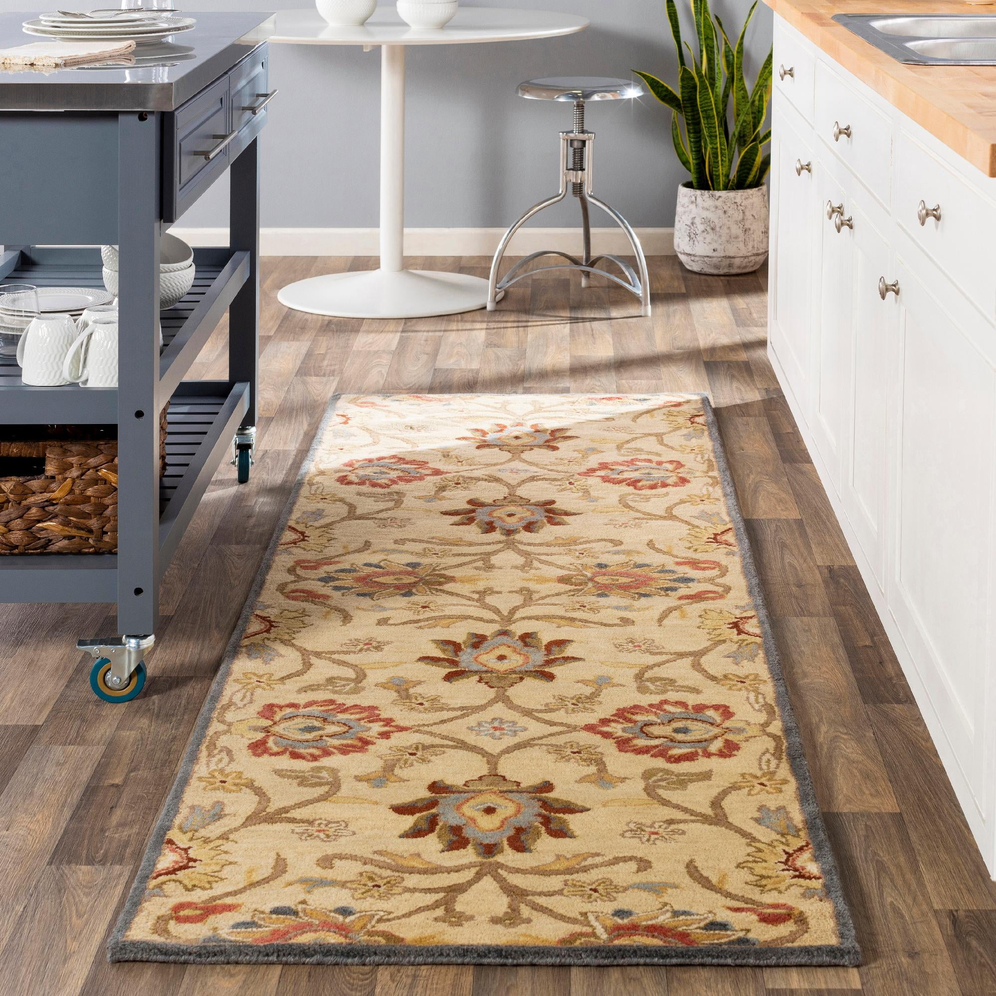 Mark&Day Area Rugs, 2x8 Eckville Traditional Ivory Runner Area Rug (2'6 ...