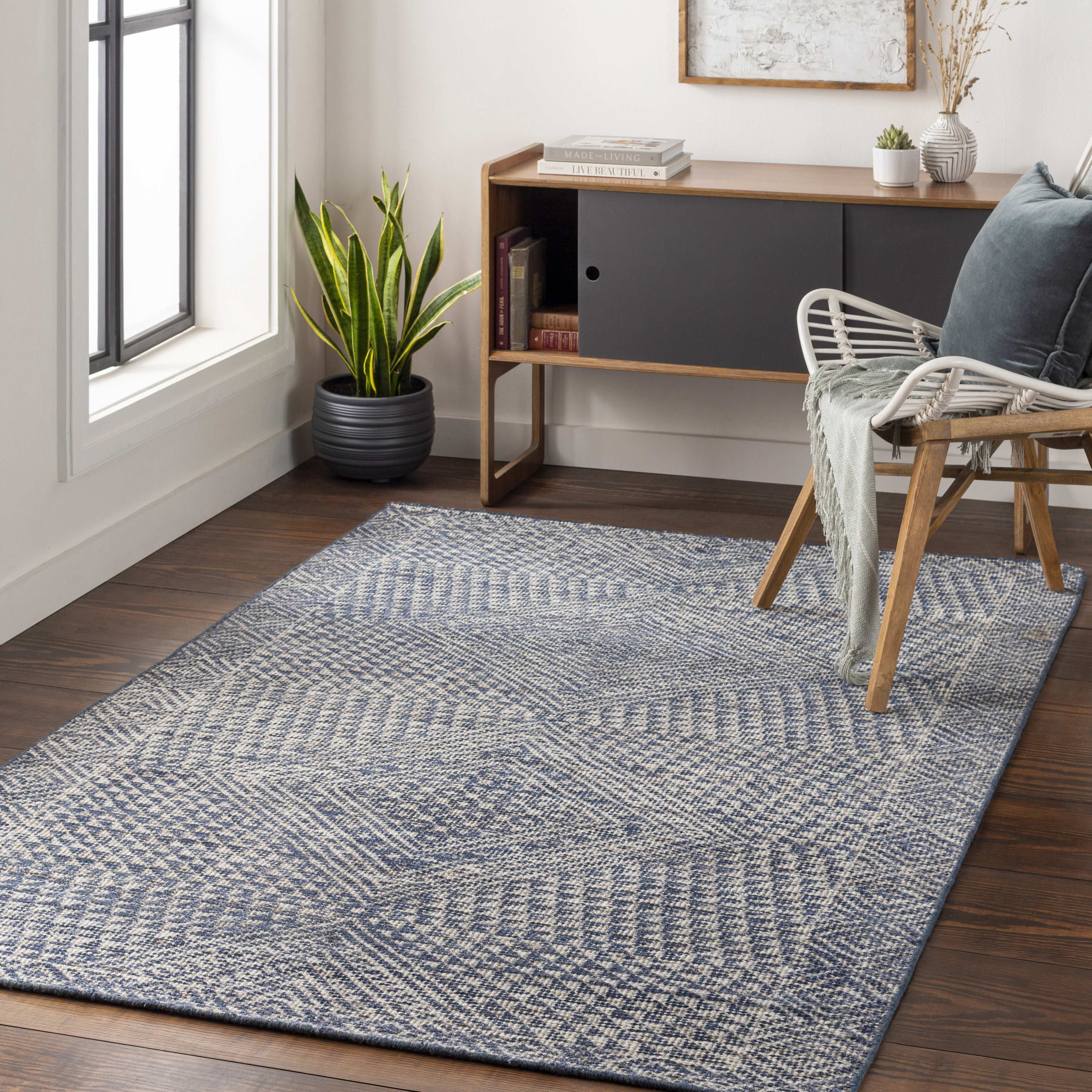 Mark&Day Area Rugs, 2x8 Janel Global Denim Runner Area Rug (2'6" x 8 ...