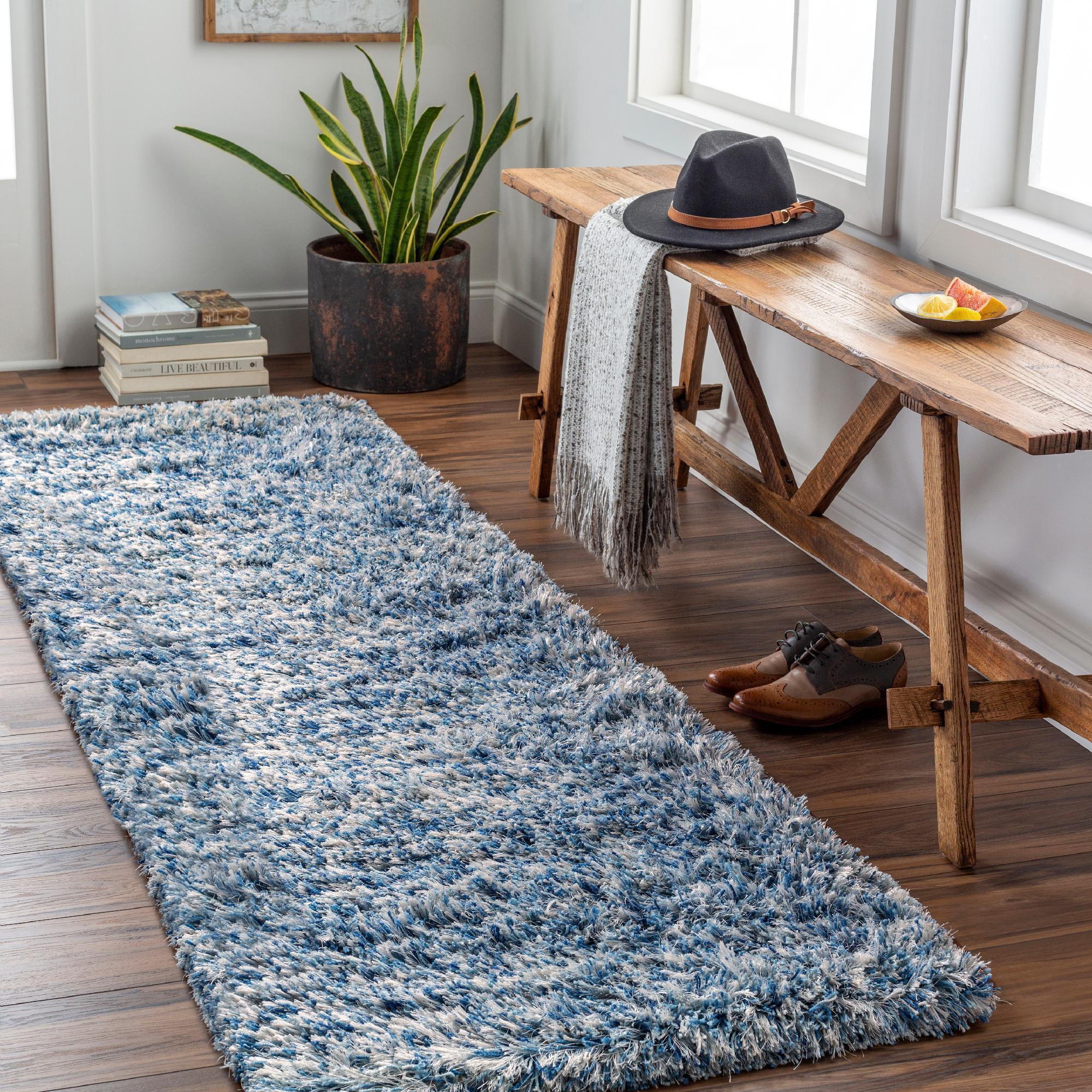 Mark&Day Area Rugs, 2x8 Mithat Modern Denim Runner Area Rug (2'6" x 8 ...