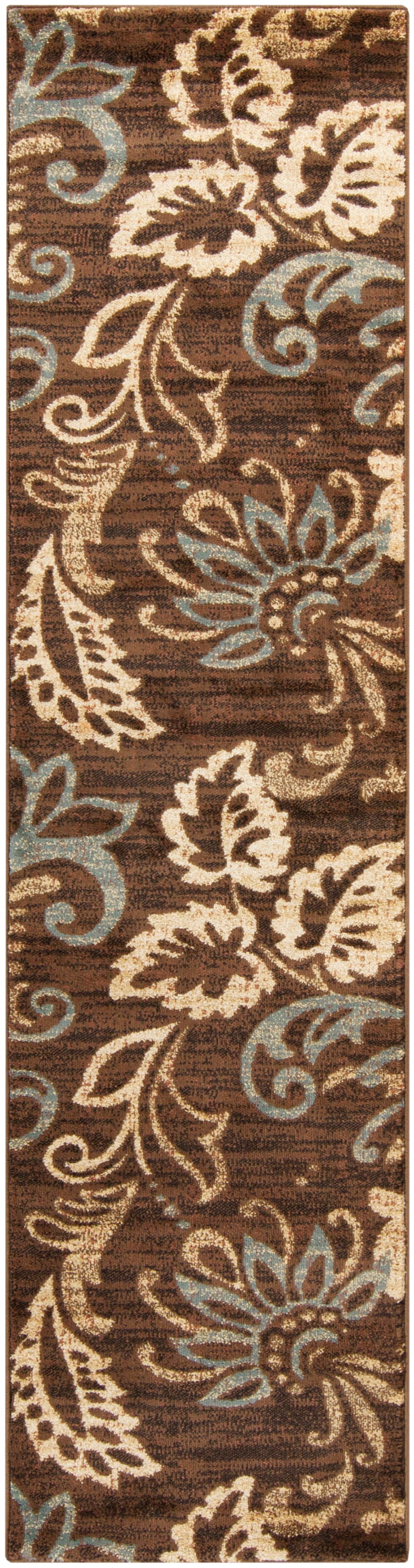 Mark&Day Area Rugs, 2x8 Stettler Cottage Dark Brown Runner Area Rug (2 ...
