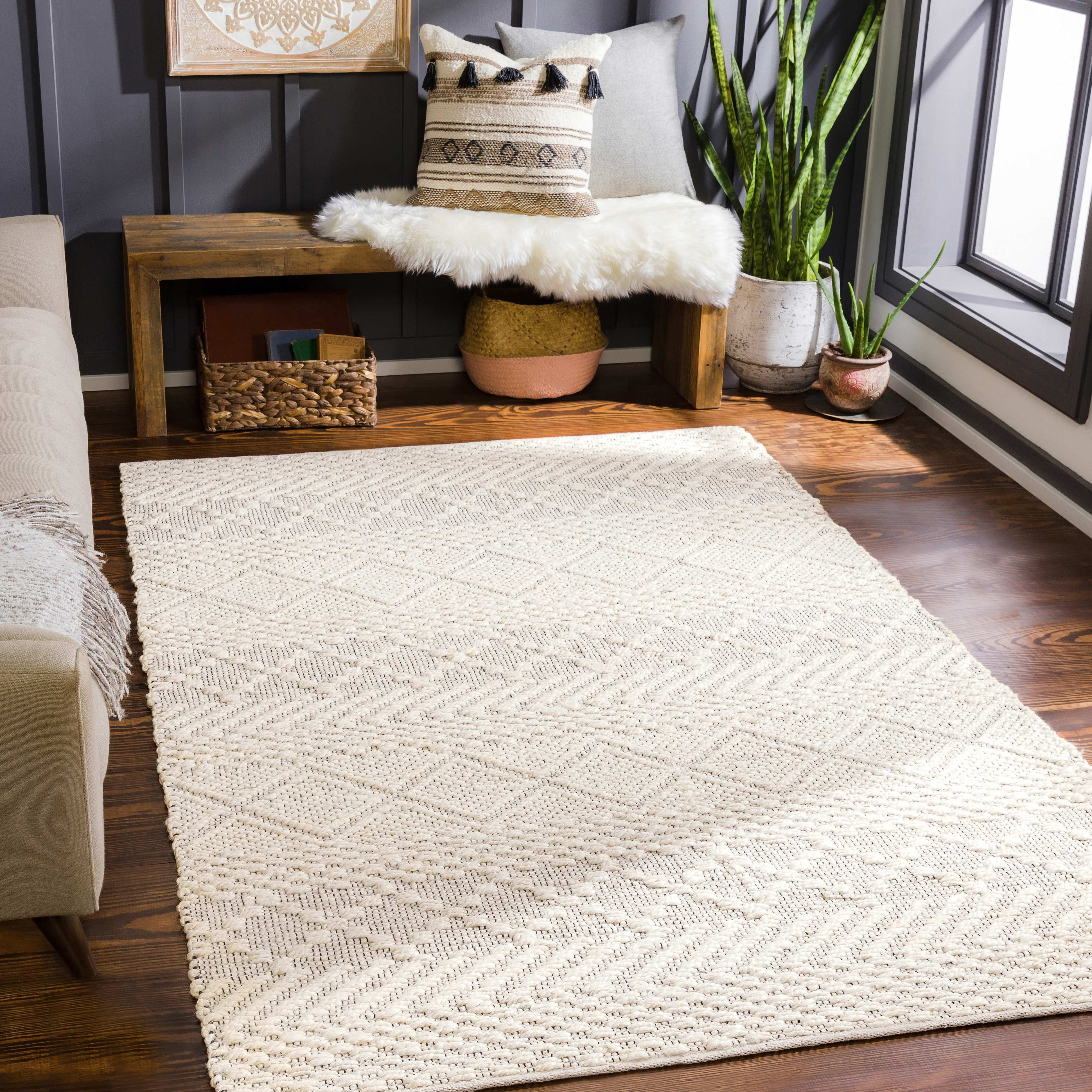 Mark&Day Area Rugs, 2x8 Sue Global Cream Runner Area Rug (2'6" x 8 ...
