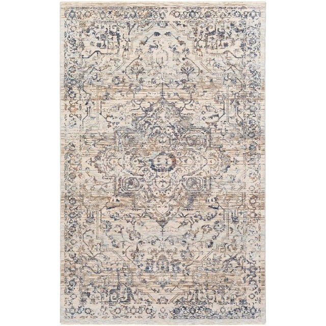 Mark&Day Area Rugs, 3x10 Annecy Traditional Navy Runner Area Rug (3'3 ...