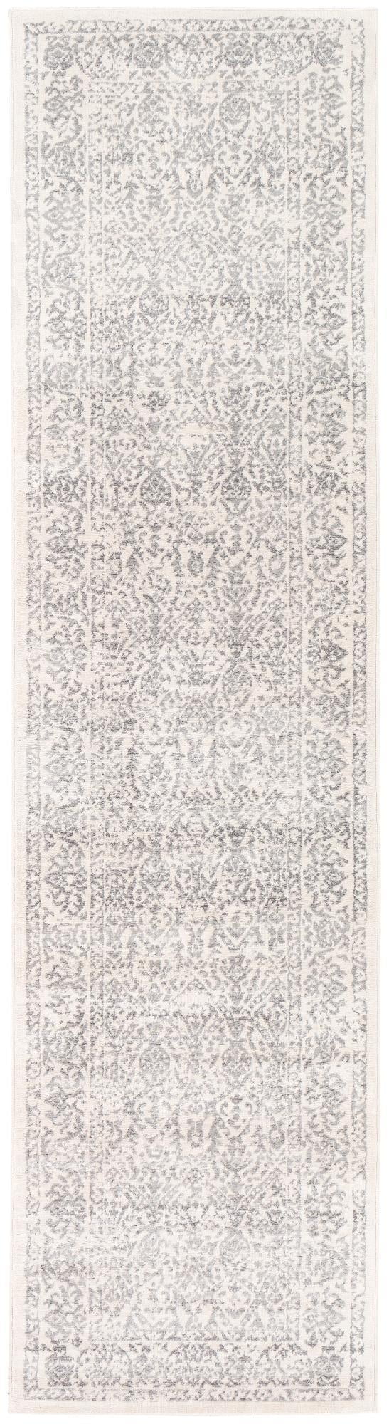 Mark&Day Area Rugs, 3x10 Beauvais Traditional Gray Ivory Runner Area ...