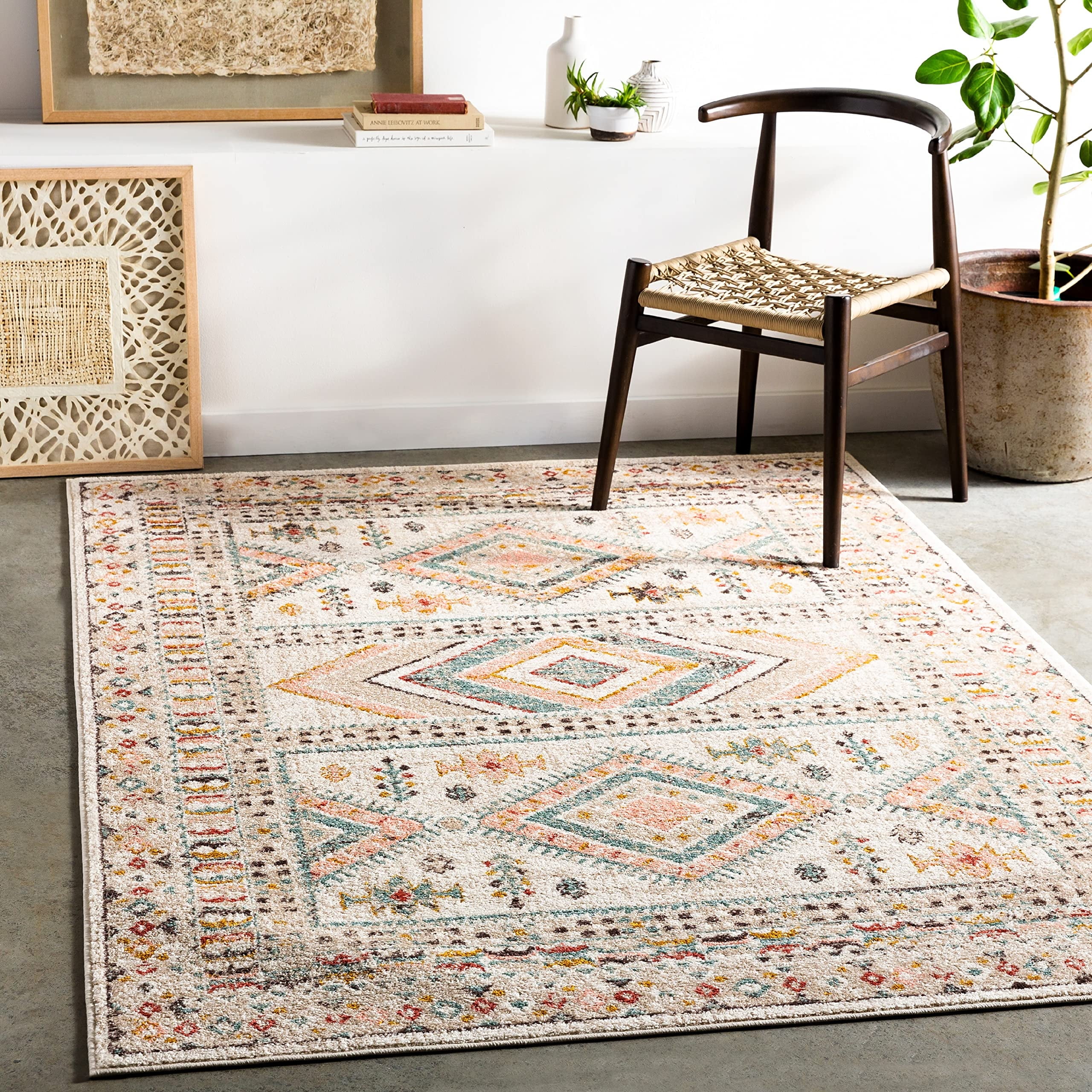 Mark&Day Area Rugs, 3x10 Hollebalg Traditional Brick Runner Area Rug ...