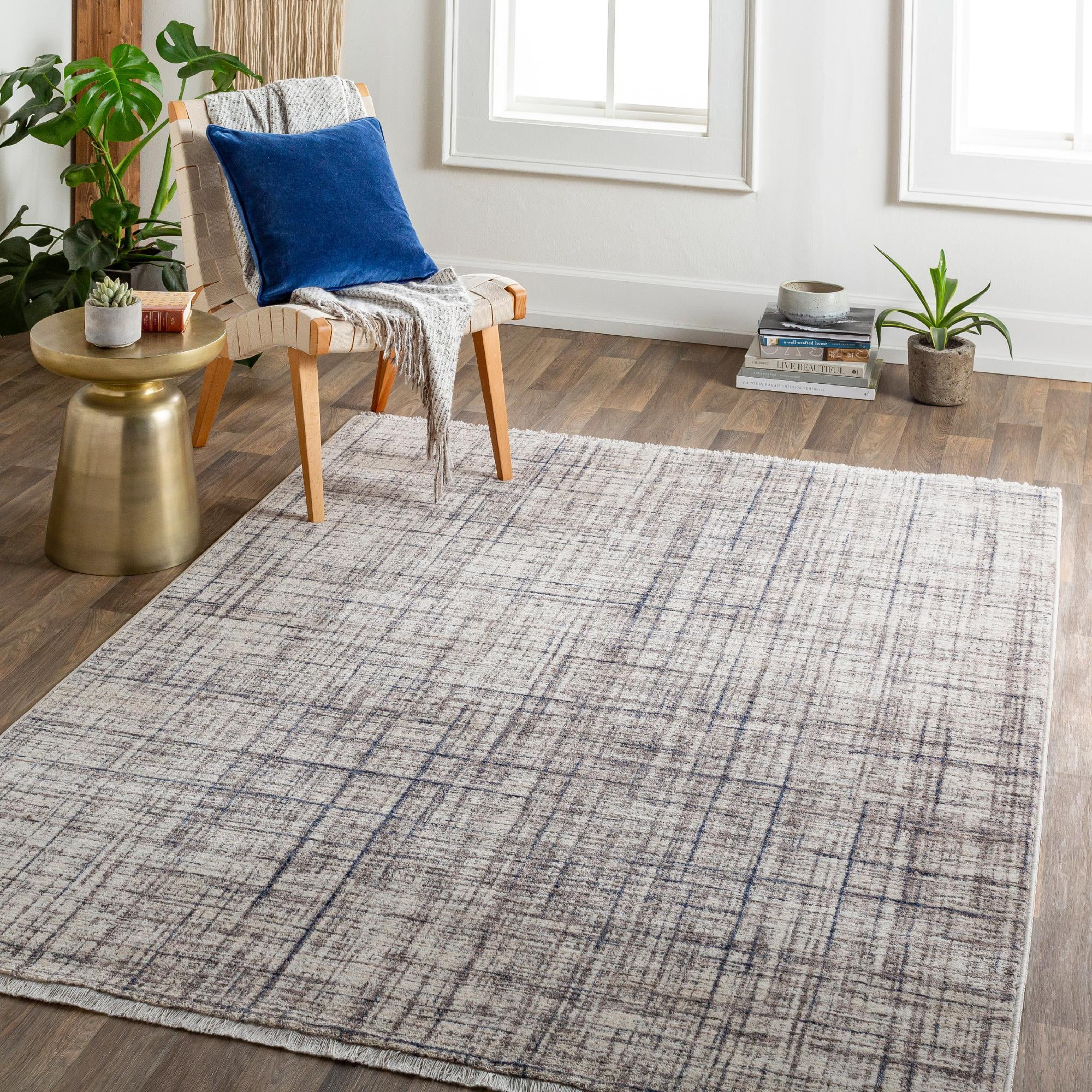 Mark&Day Area Rugs, 3x10 Hubbard Modern Taupe Runner Area Rug (3'2" x ...