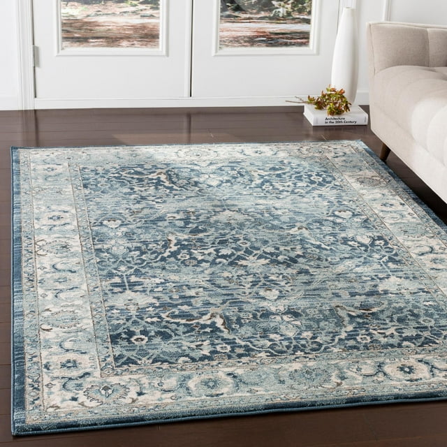 Mark&Day Area Rugs, 3x5 Legnano Traditional Navy Area Rug (2'7" x 4'11 ...