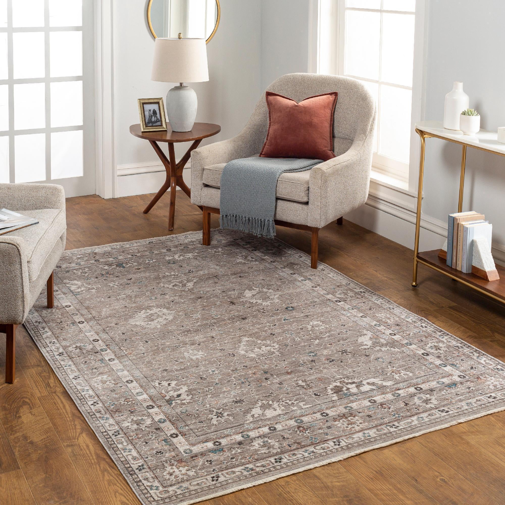 Mark&Day Area Rugs, 3x7 Oreinis Traditional Mocha Runner Area Rug (2'11 ...