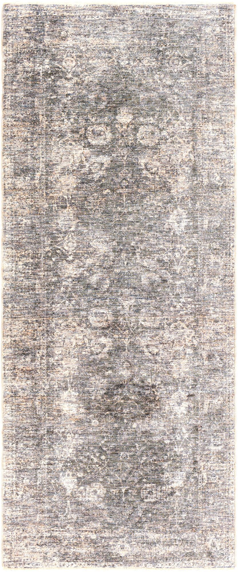 Mark&Day Area Rugs, 3x8 Lucca Traditional Dark Green Runner Area Rug (3 ...