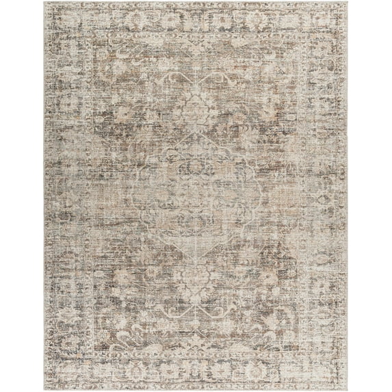 Mark&Day Area Rugs, 4x5 Candee Traditional Taupe Area Rug (3'10" x 5'7 ...