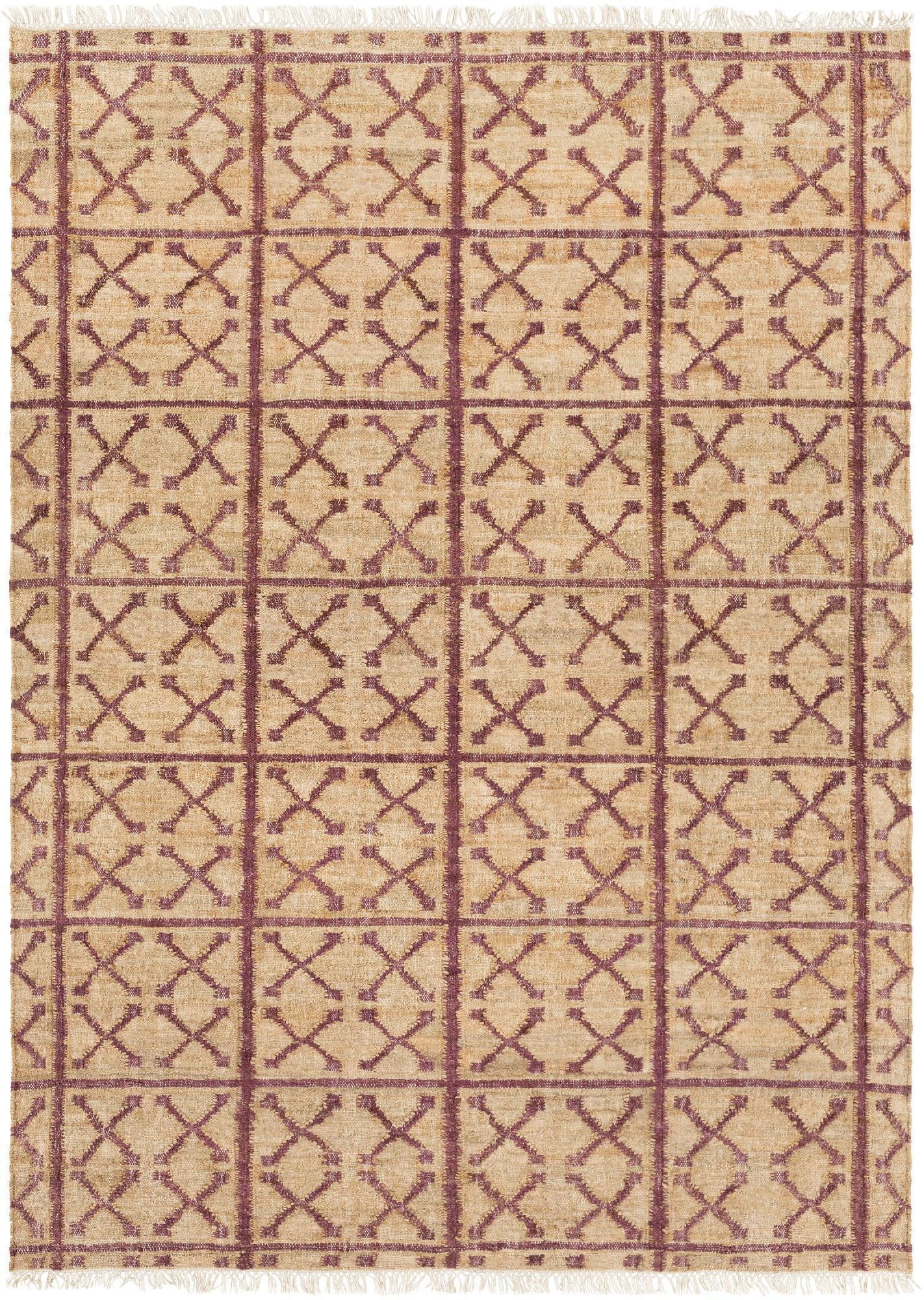 Mark&Day Area Rugs, 4x6 Treviso Cottage Beige Magenta Area Rug (4' x 6 ...