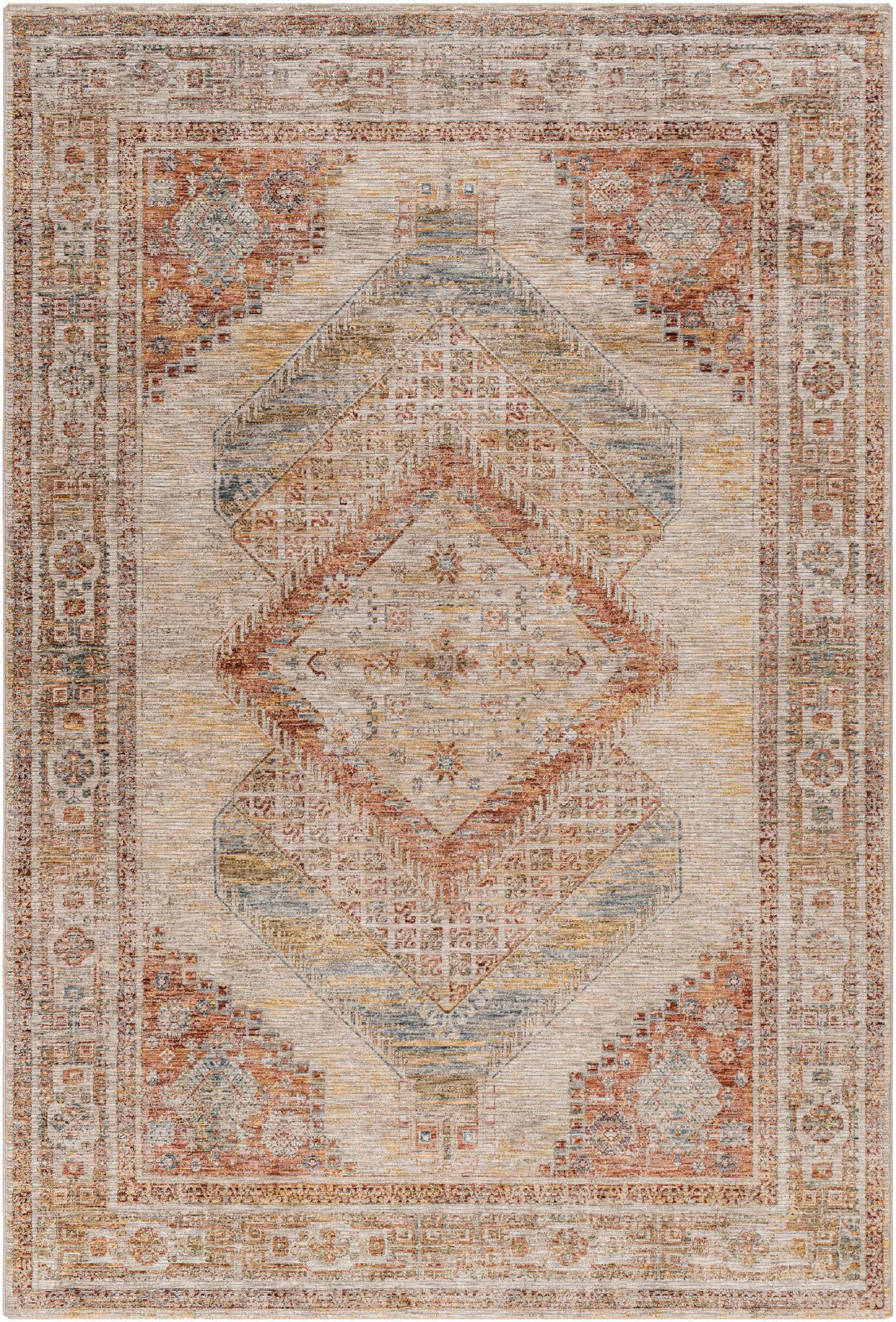 Mark&Day Area Rugs, 5ft Round Belpre Traditional Ivory Area Rug (5'3 ...