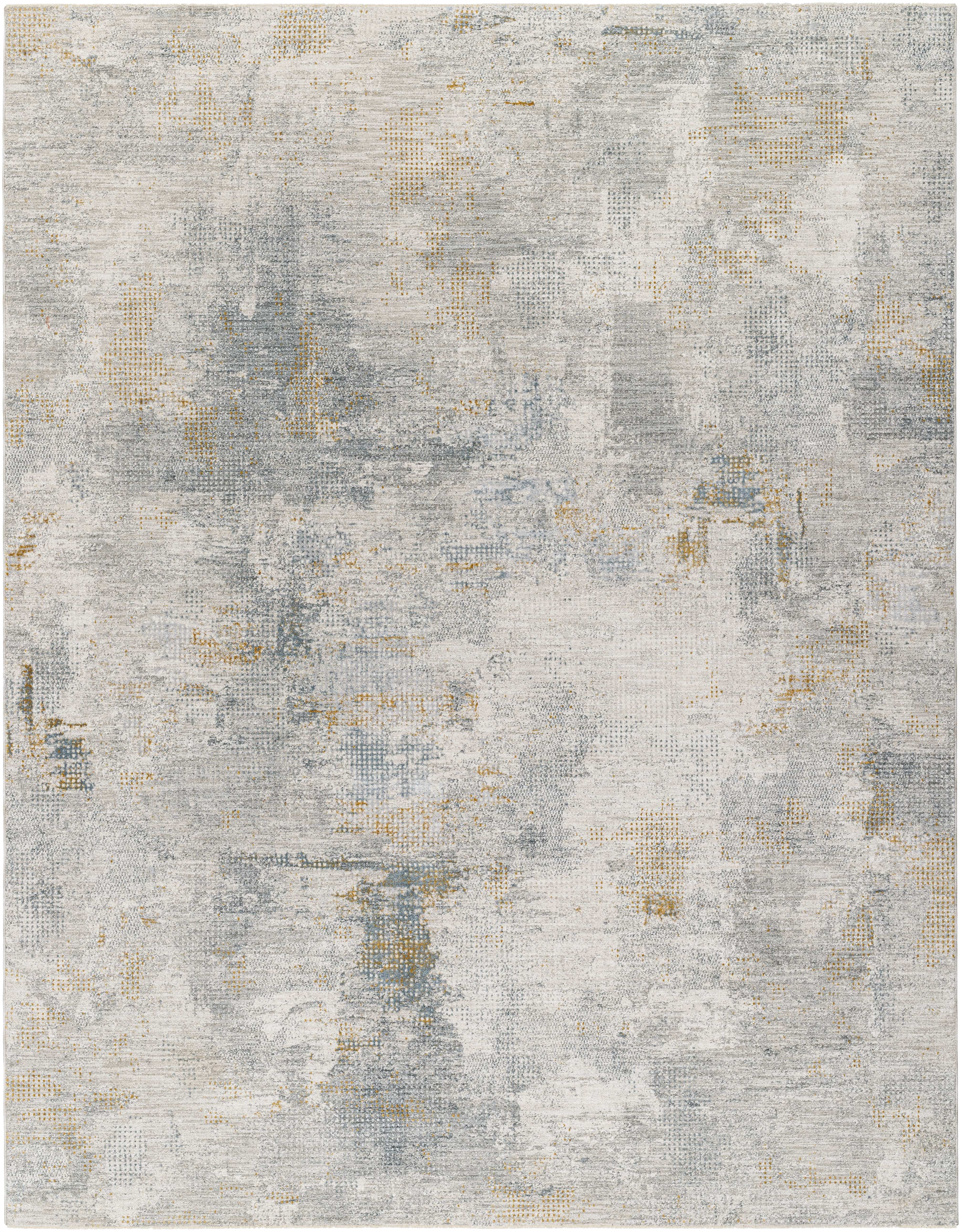Mark&Day Area Rugs, 5ft Round Kristofer Modern Medium Gray Light Gray ...