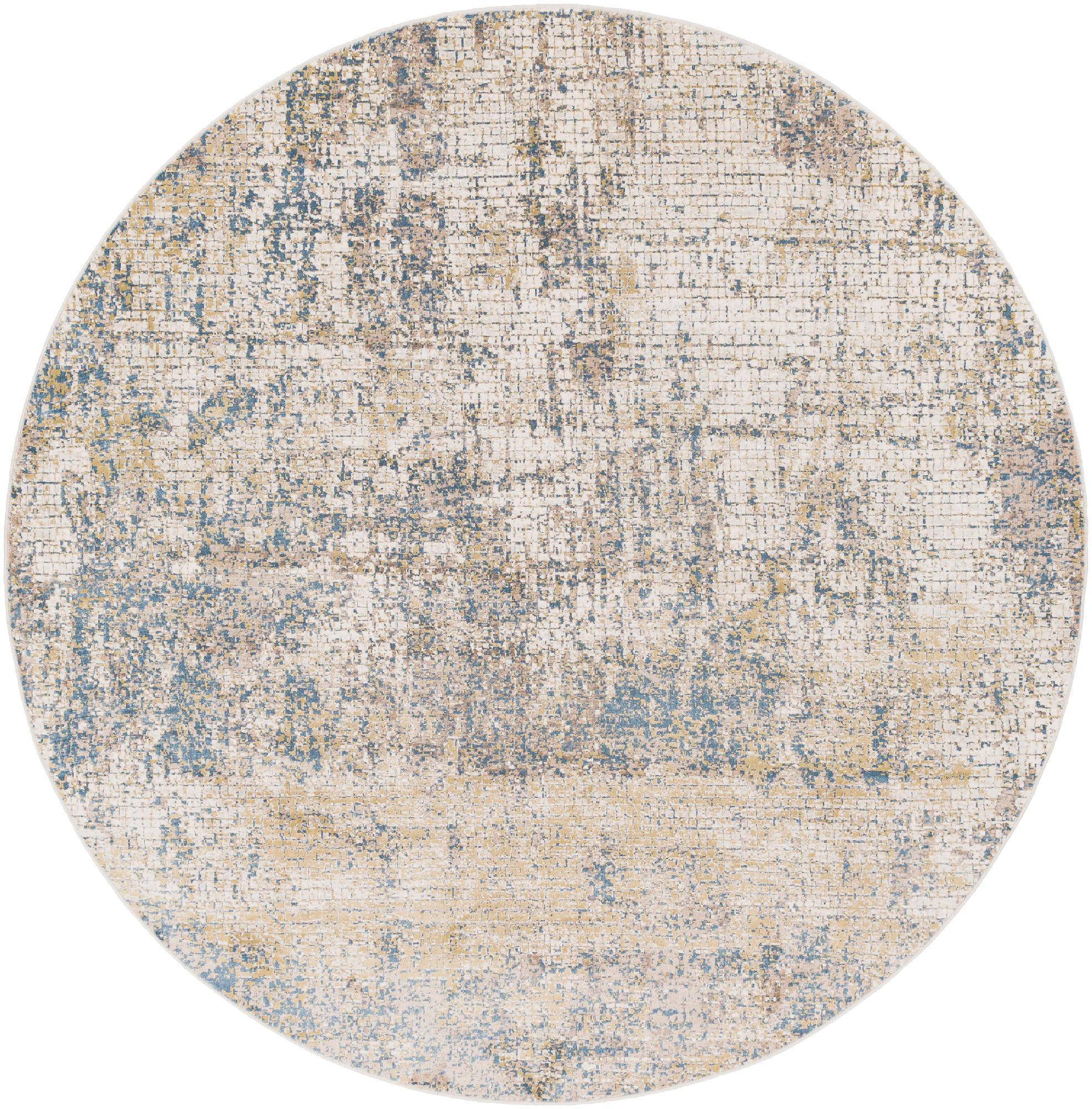 Mark&Day Area Rugs, 5ft Round Natalia Modern Camel Area Rug (5'3" Round ...