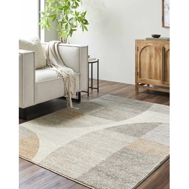 Mark&Day Area Rugs, 4x6 Zeddam Modern Orange Area Rug (4' x 6 ...