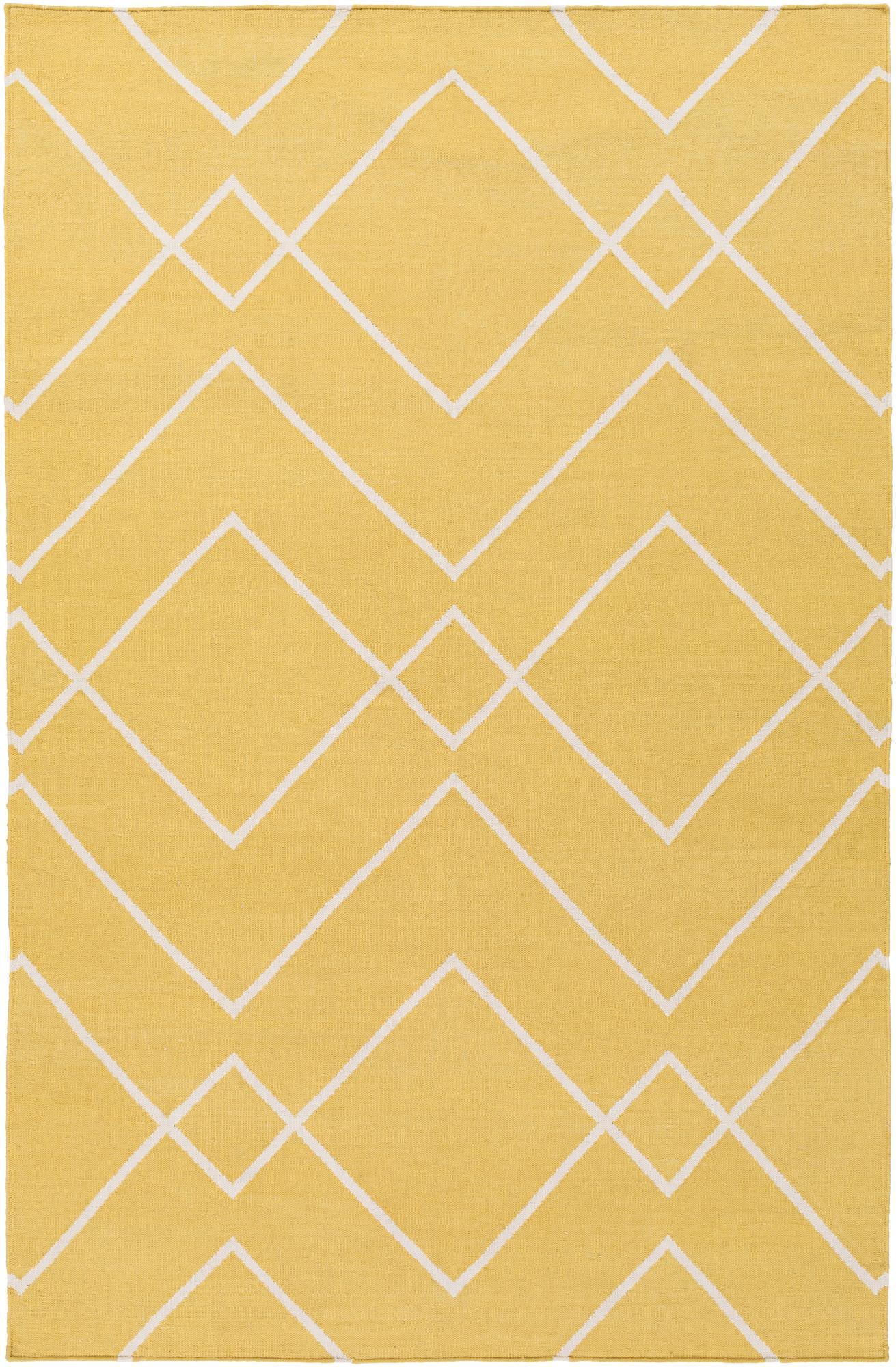 Well Woven Mystic Alvin Mid-Century Modern Geometric Gold 3'11" x 5'3 ...