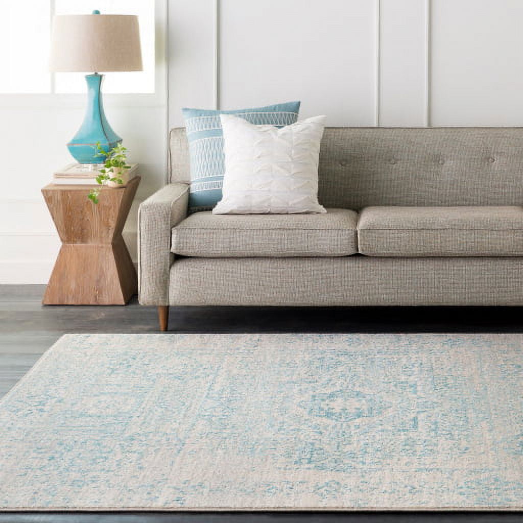 Mark&Day Area Rugs, 5x7 Bay Bulls Traditional Teal Area Rug (5'3" x 7'3 ...