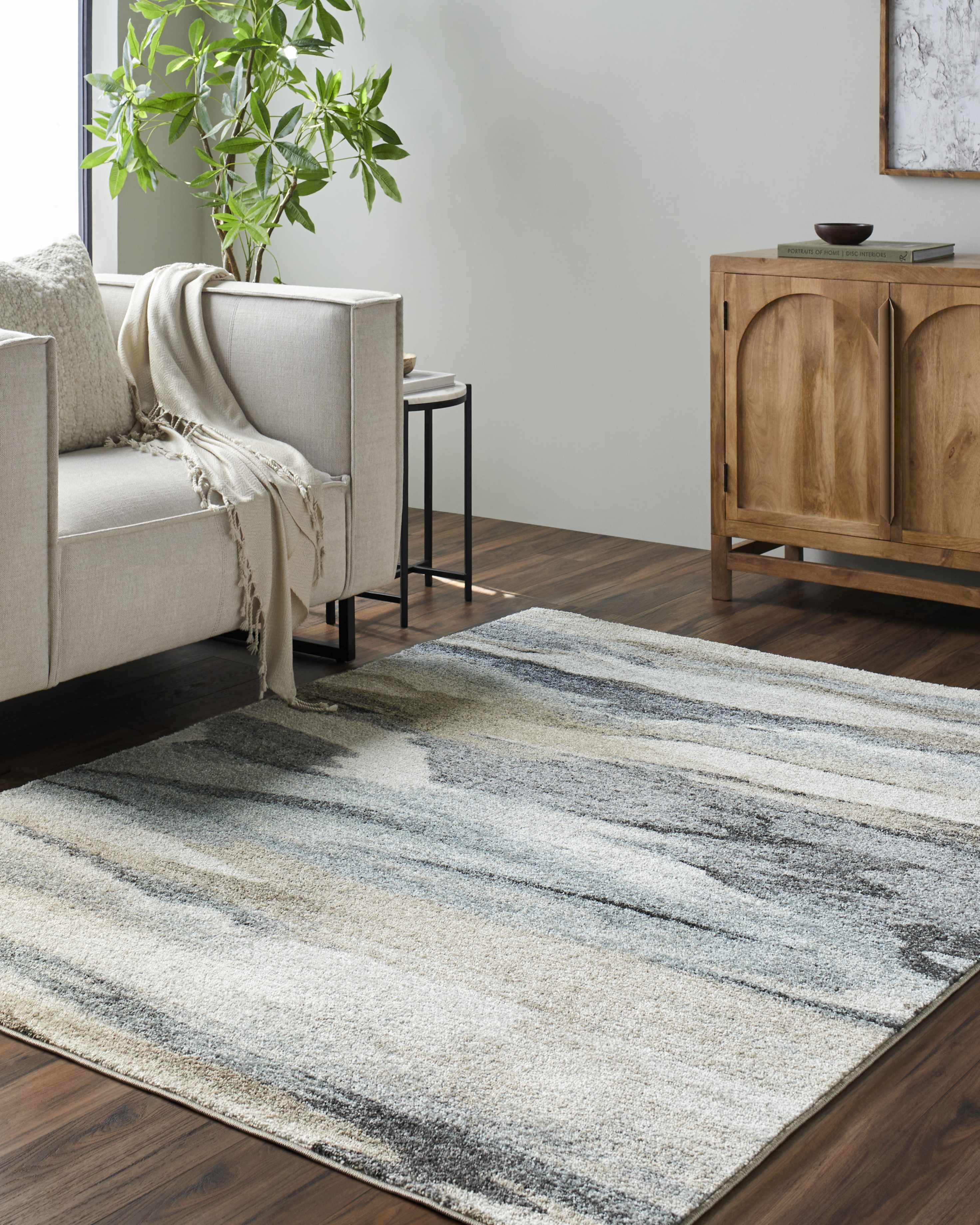 Mark&Day Area Rugs, 5x7 Bennington Modern Aqua Area Rug, Blue Grey ...