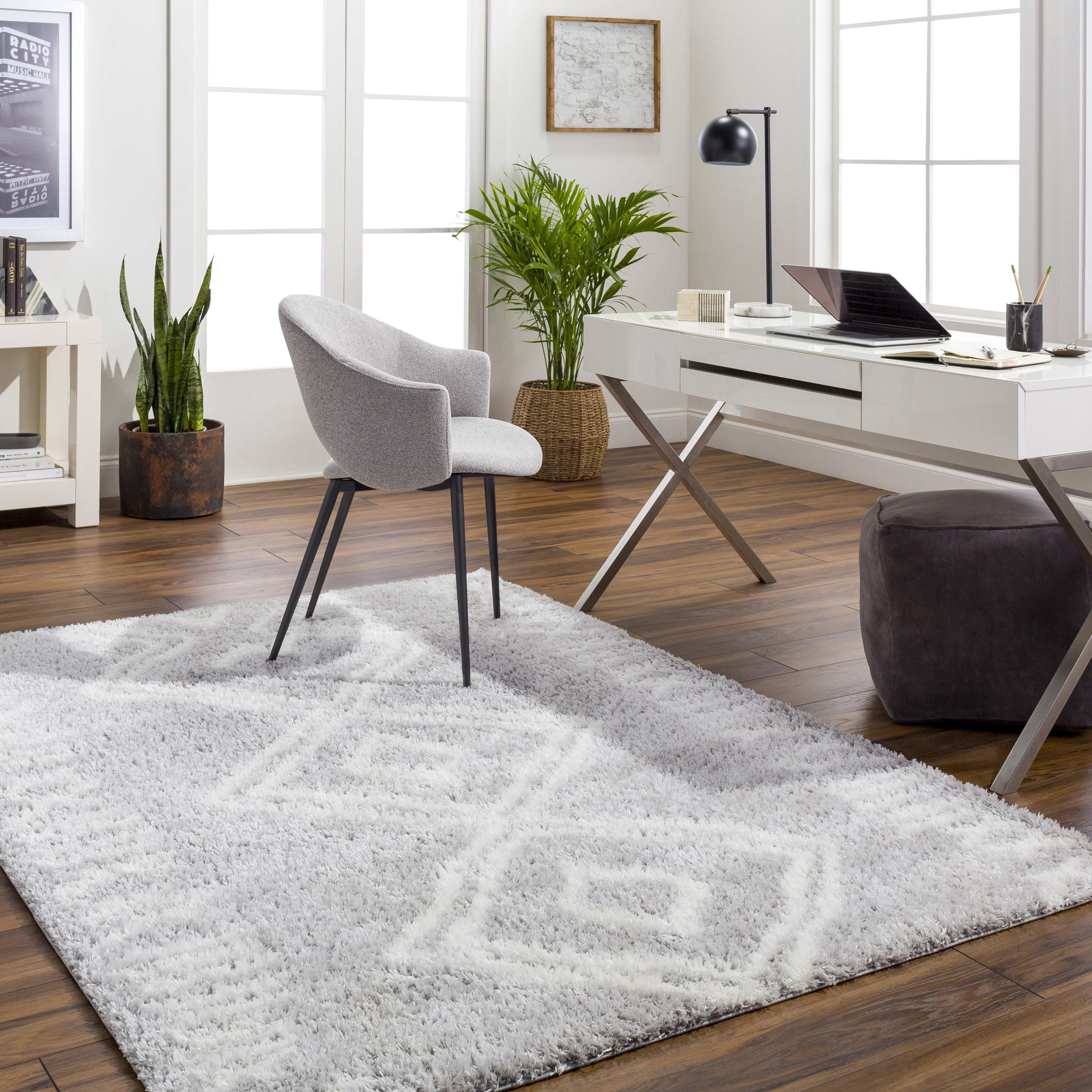 Mark&Day Area Rugs, 5x7 Brayton Global Gray Area Rug (5'3" x 7 ...