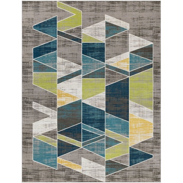 Mark&Day Area Rugs, 5x7 Cavaillon Modern Teal Area Rug (5'3" x 7'7 ...