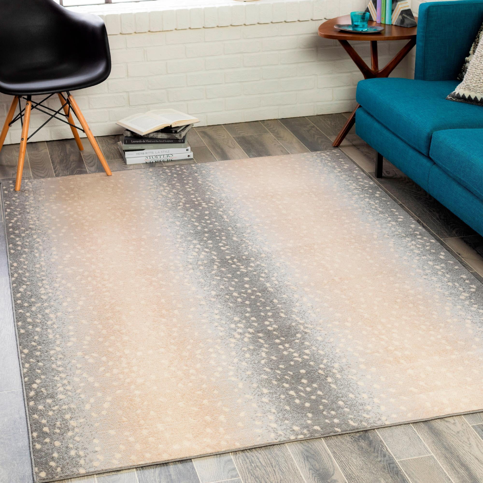 Mark&Day Area Rugs, 5x7 Esdonk Modern Medium Gray Area Rug (5'3" x 7'3 ...