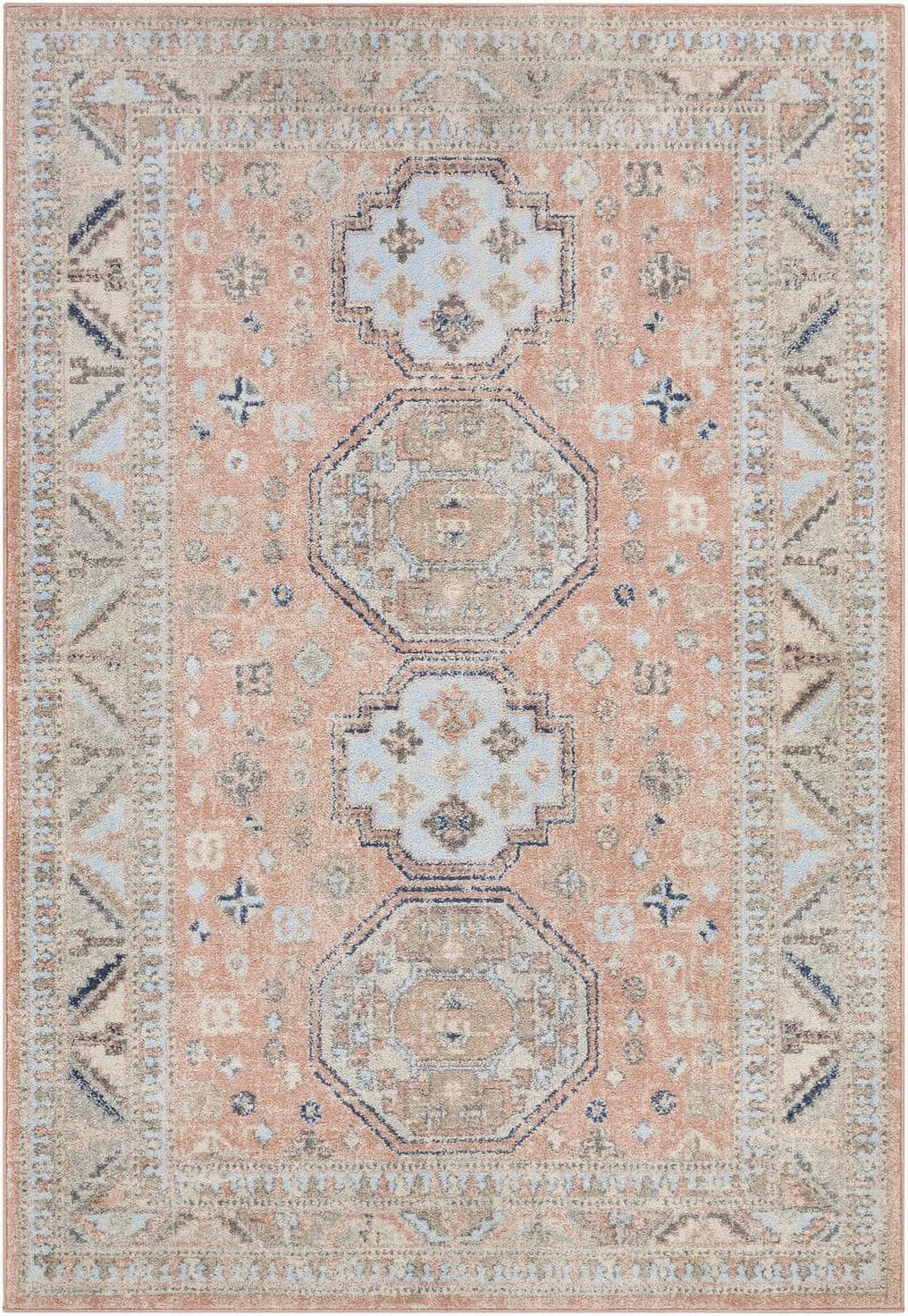 Mark & Day Modern 5x7 Fribourg Traditional Coral Area Rug (5'3" x 7'3 ...