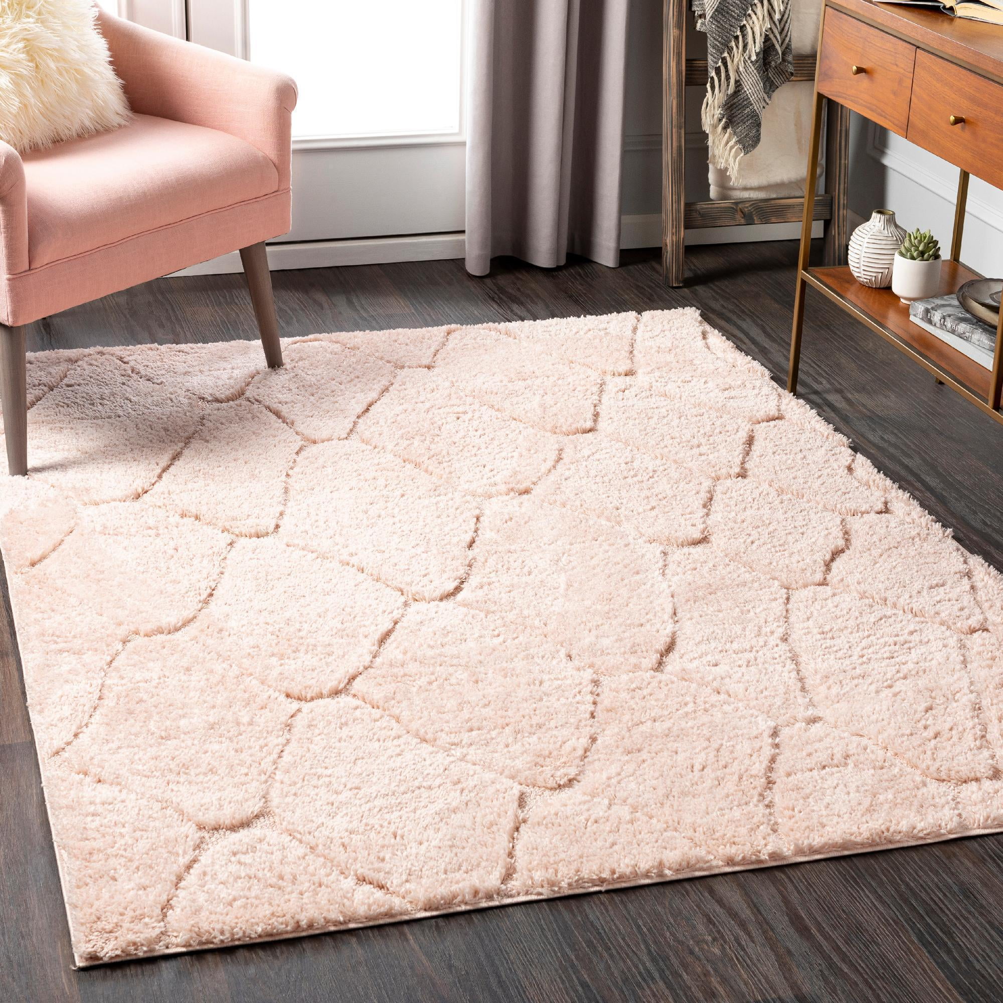 Mark&Day Area Rugs, 5x7 Haps Modern Peach Area Rug (5'3" x 7'3 ...