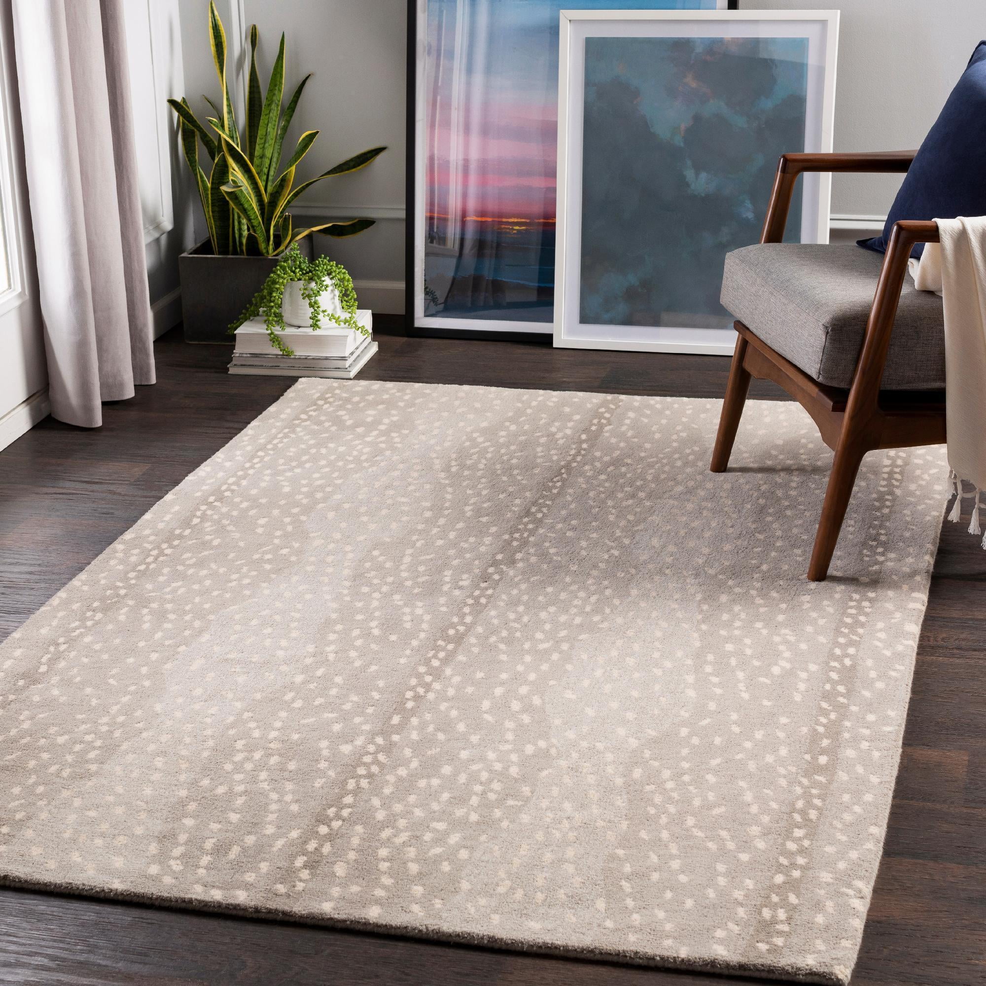 Mark&Day Area Rugs, 5x7 Knegsel Modern Taupe Area Rug (5' x 7'6 ...